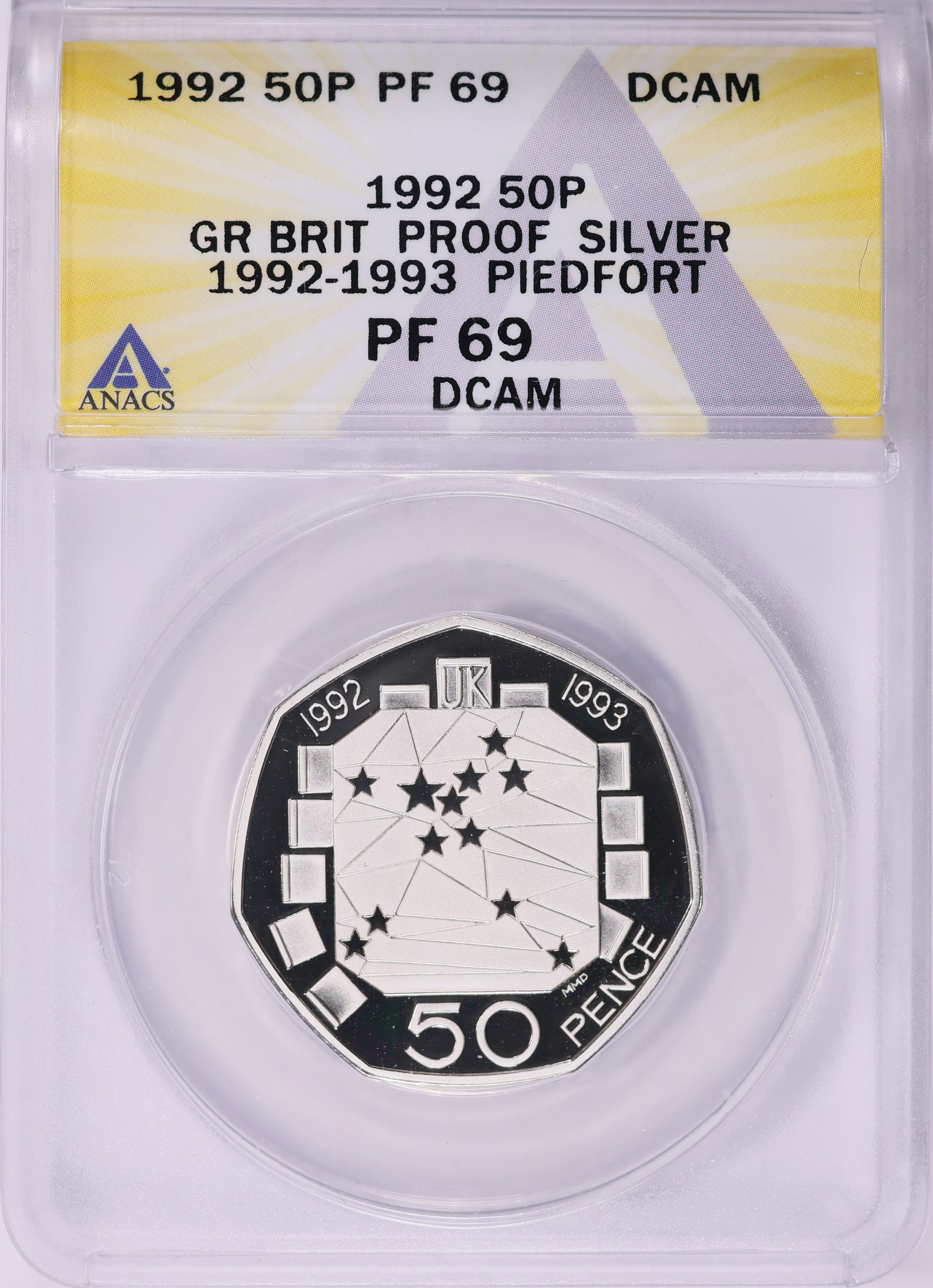 Great Britain 1992 Silver 50 Pence Piedfort British Presidency of the ...