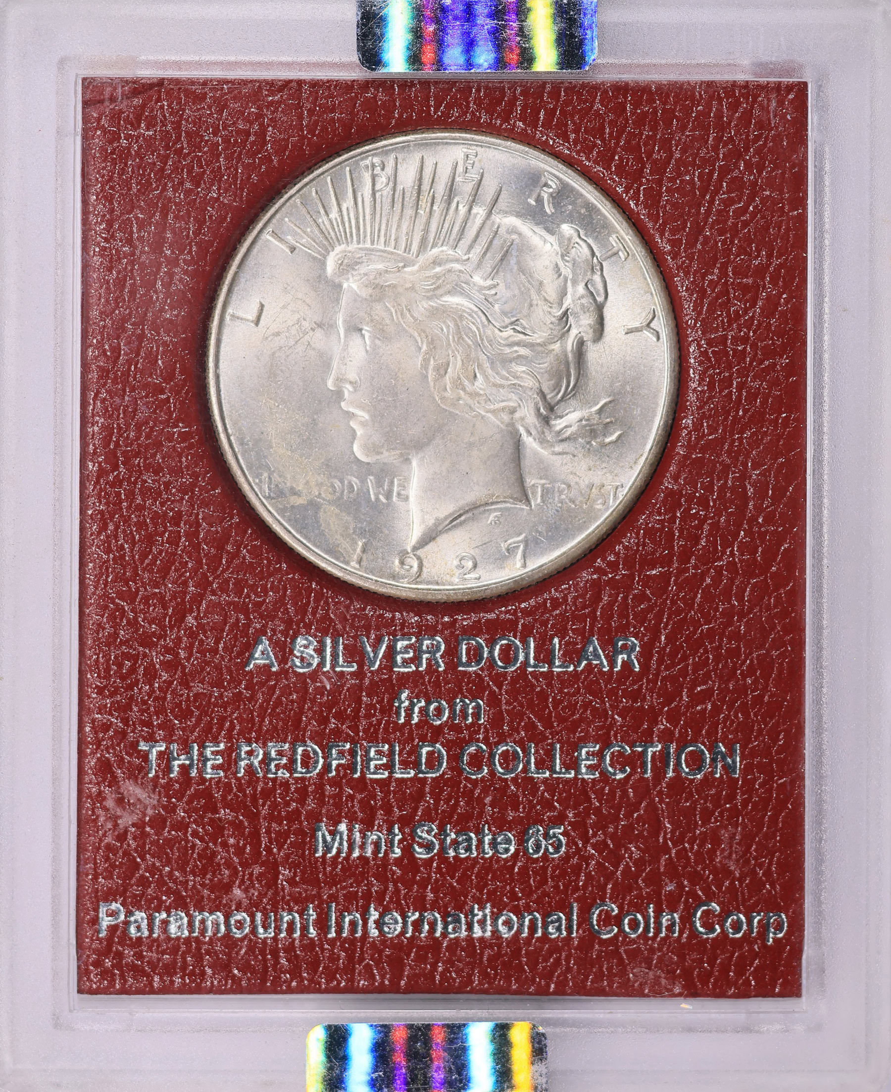 1927-S Peace Silver Dollar Redfield Hoard NGC MS-63 (Redfield ...