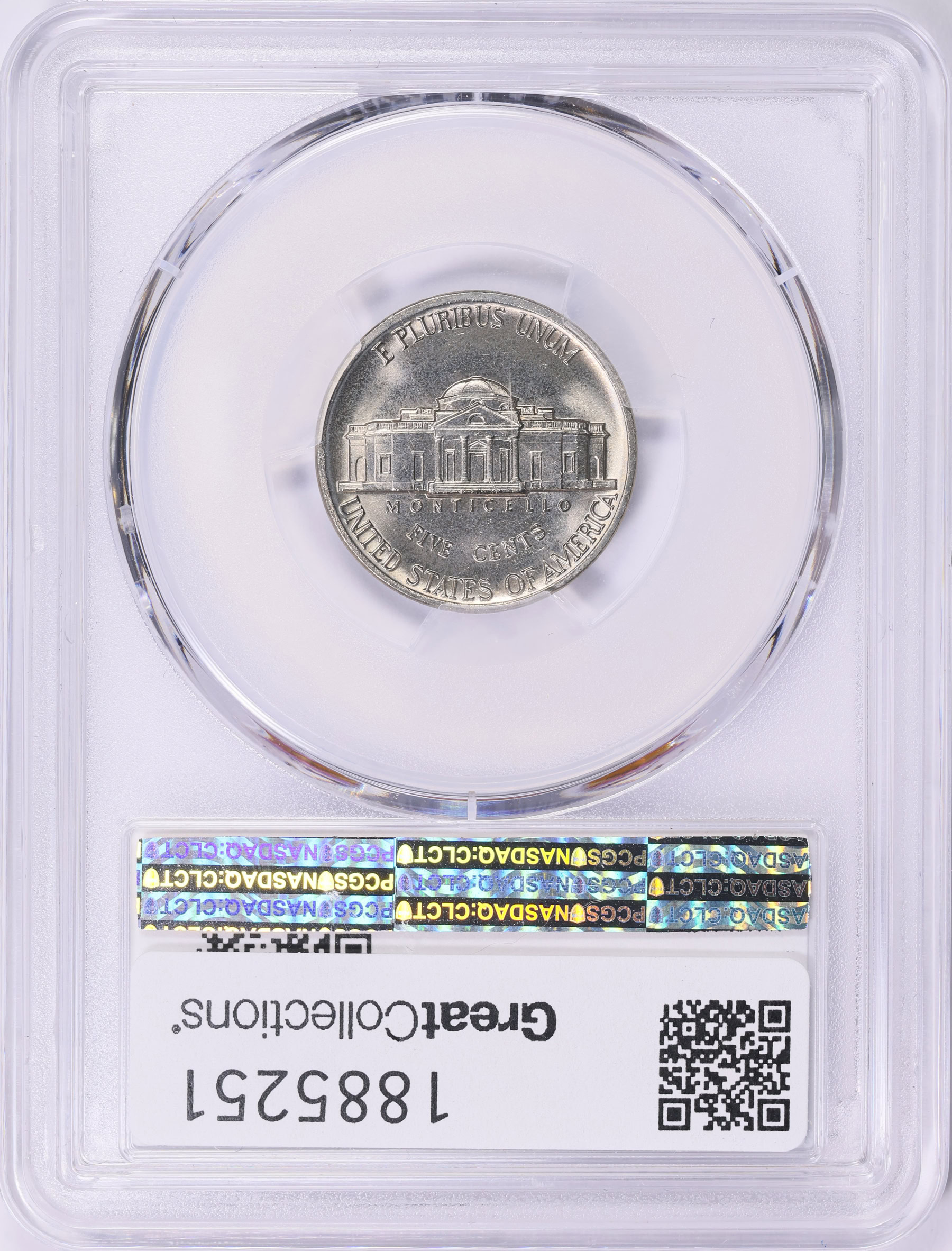 1985-P Jefferson Nickel PCGS MS-65 FS (Item 1885251) | GreatCollections ...