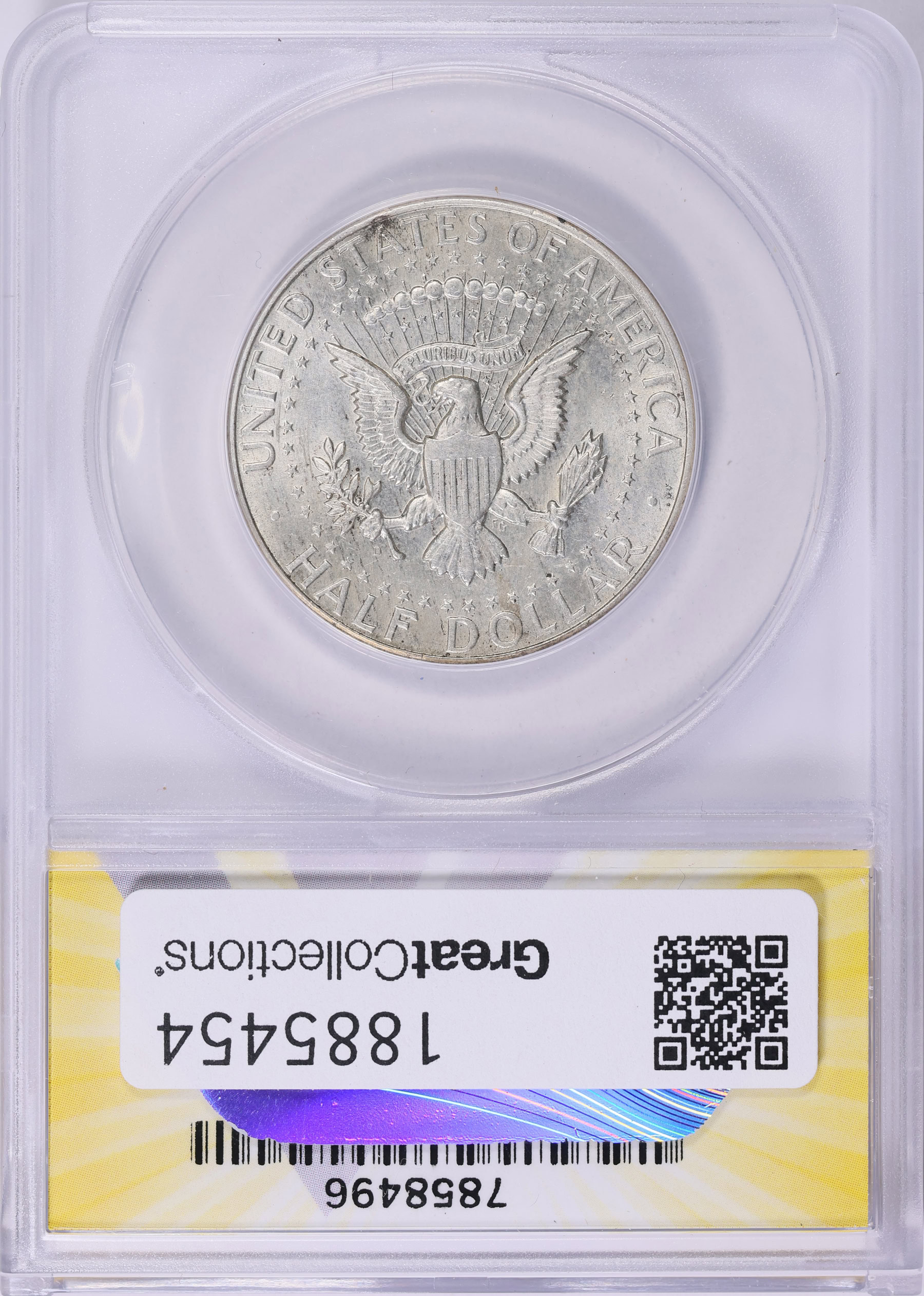 1964-D Kennedy Half Dollar DDO-001 FS-101 ANACS AU-58 (Item 1885454) | GreatCollections Coin ...