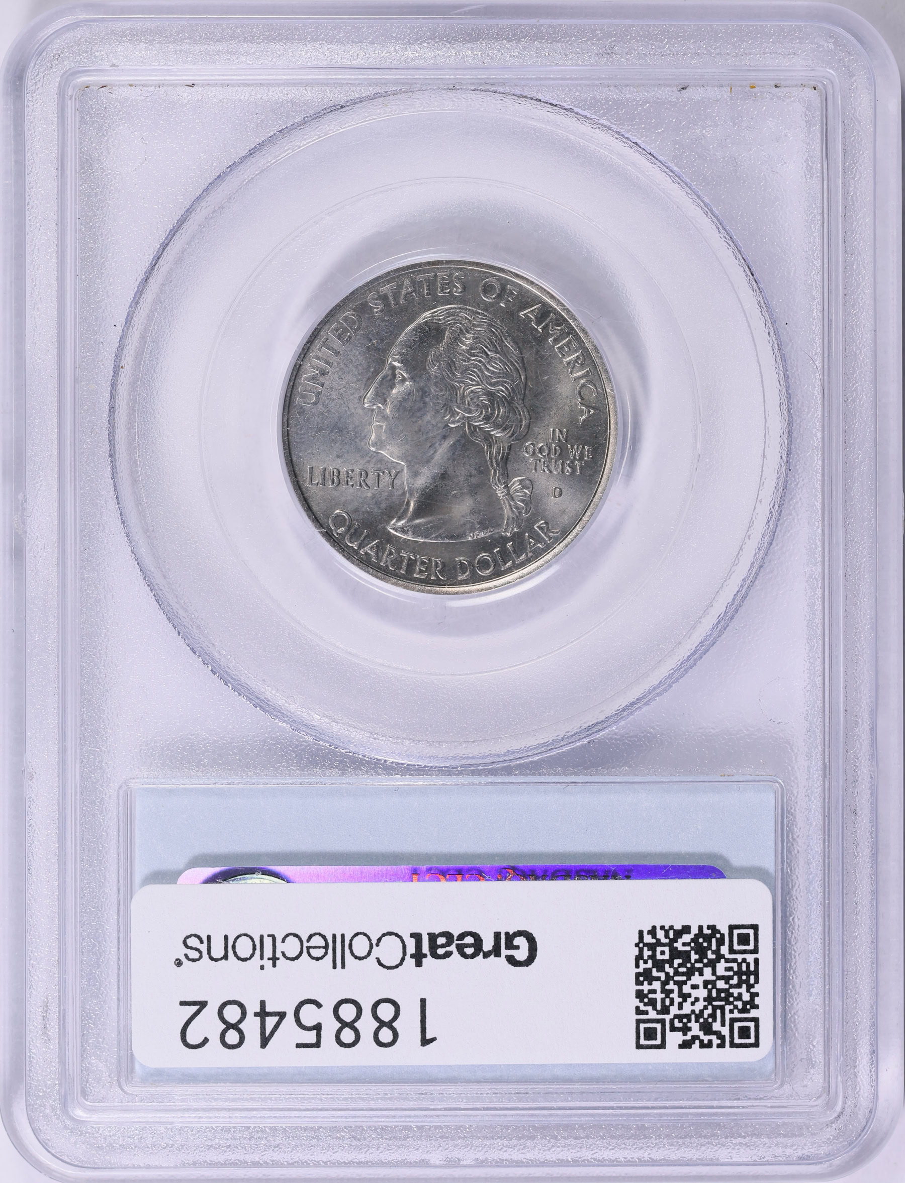 Mint Error 2000-D State Quarter Maryland Reverse Clad Layer Missing ...