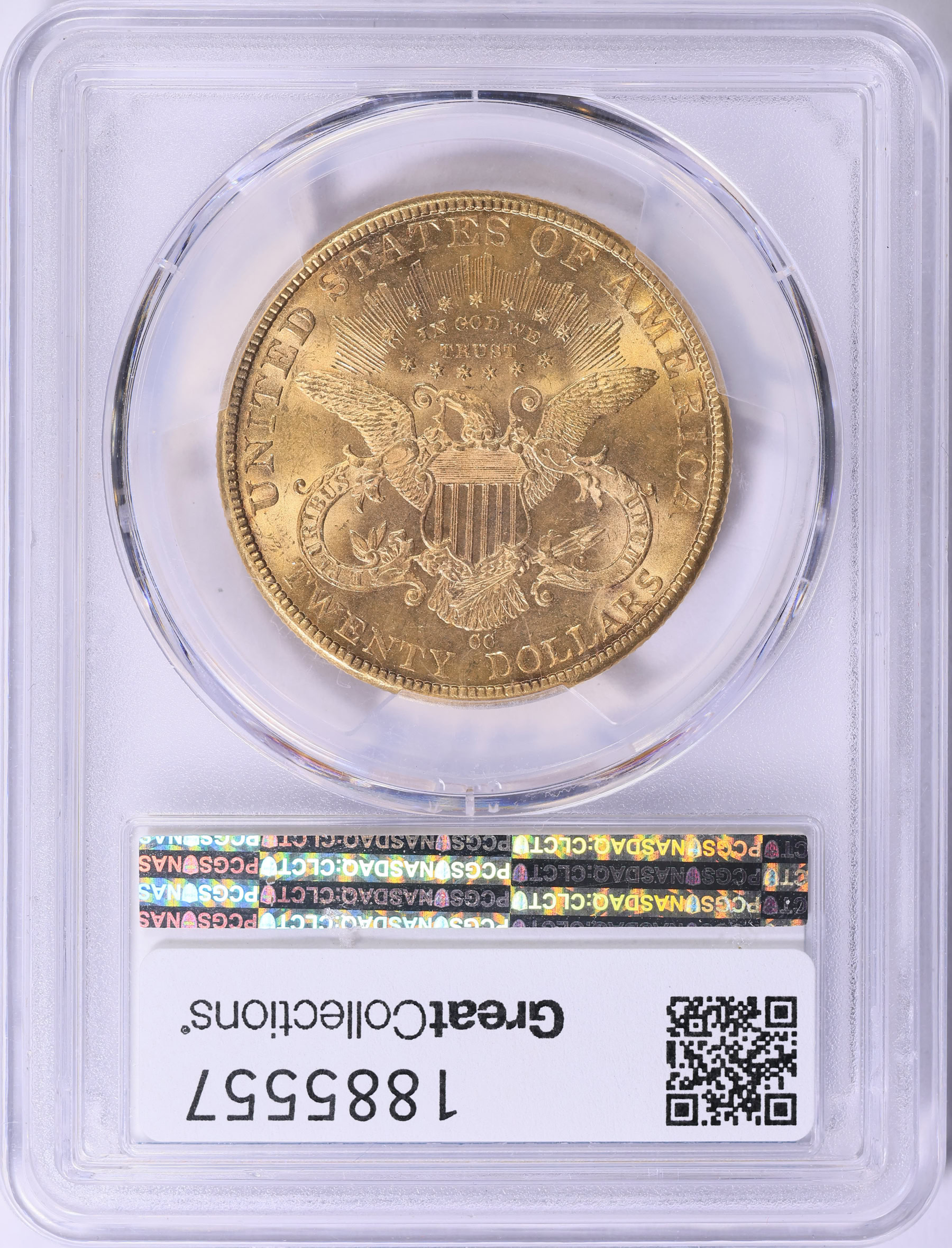 1893-CC Liberty Gold Double Eagle PCGS MS-63 (Item 1885557) | GreatCollections Coin Auctions