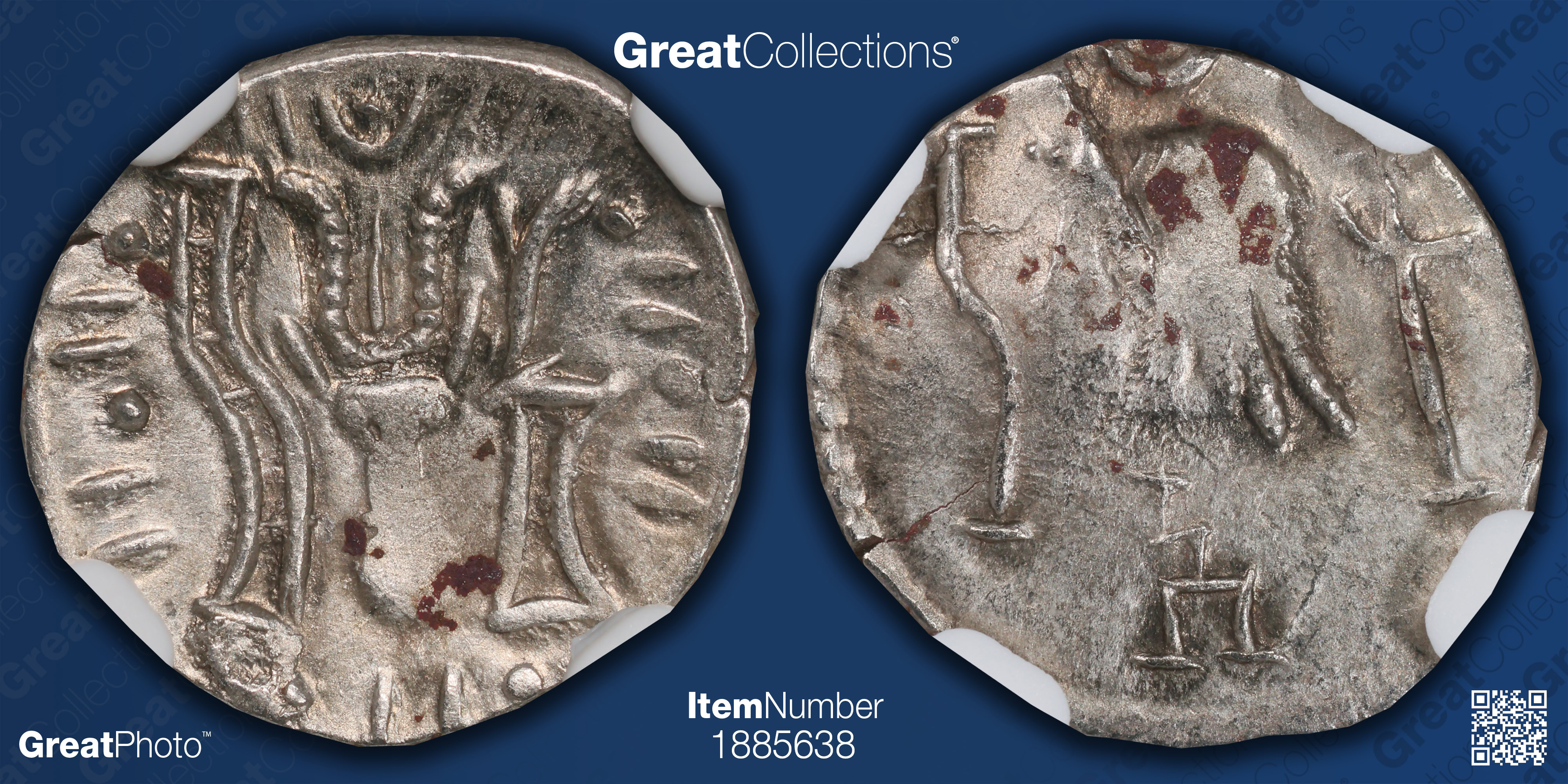 Ancient Arabia Felix, Himyarites c.1st Century A.D. AR Drachm NGC VF ...