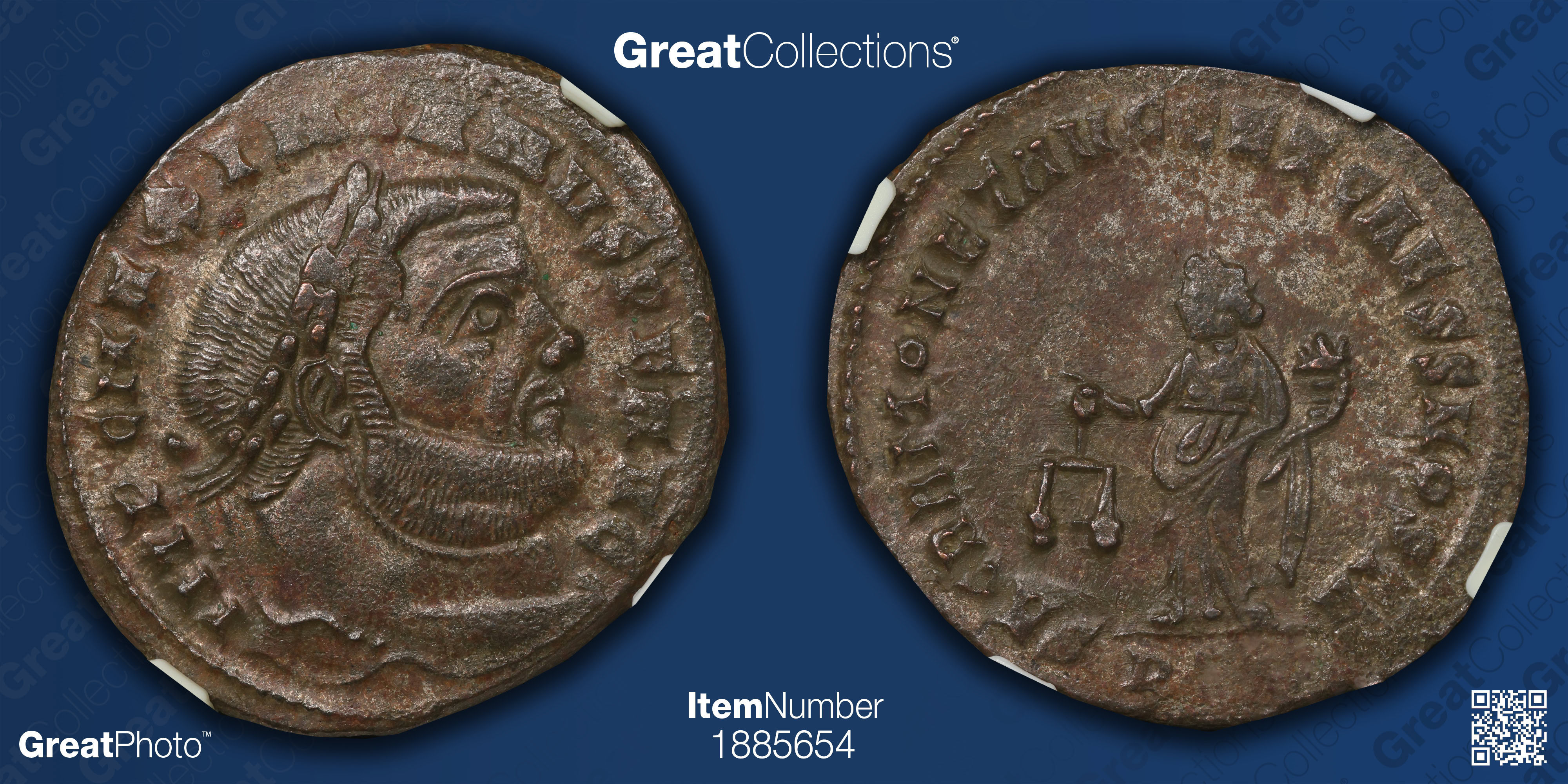Ancient Roman Empire, Maximian (A.D. 286-310) c.A.D. 300-303 BI Nummus ...