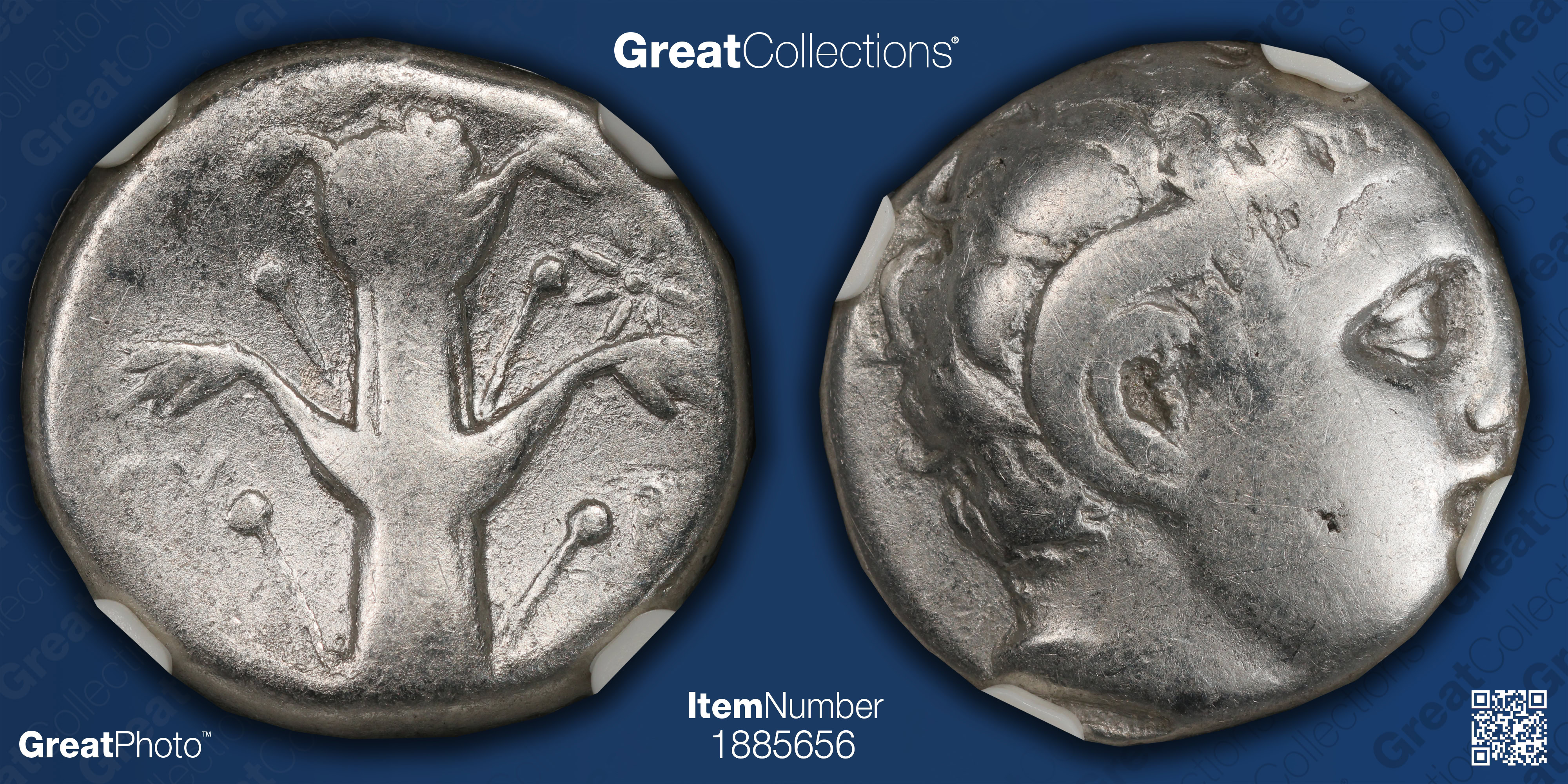 Ancient Cyrenaica, Cyrene c.308-277 B.C. AR Didrachm NGC F | Cert ...