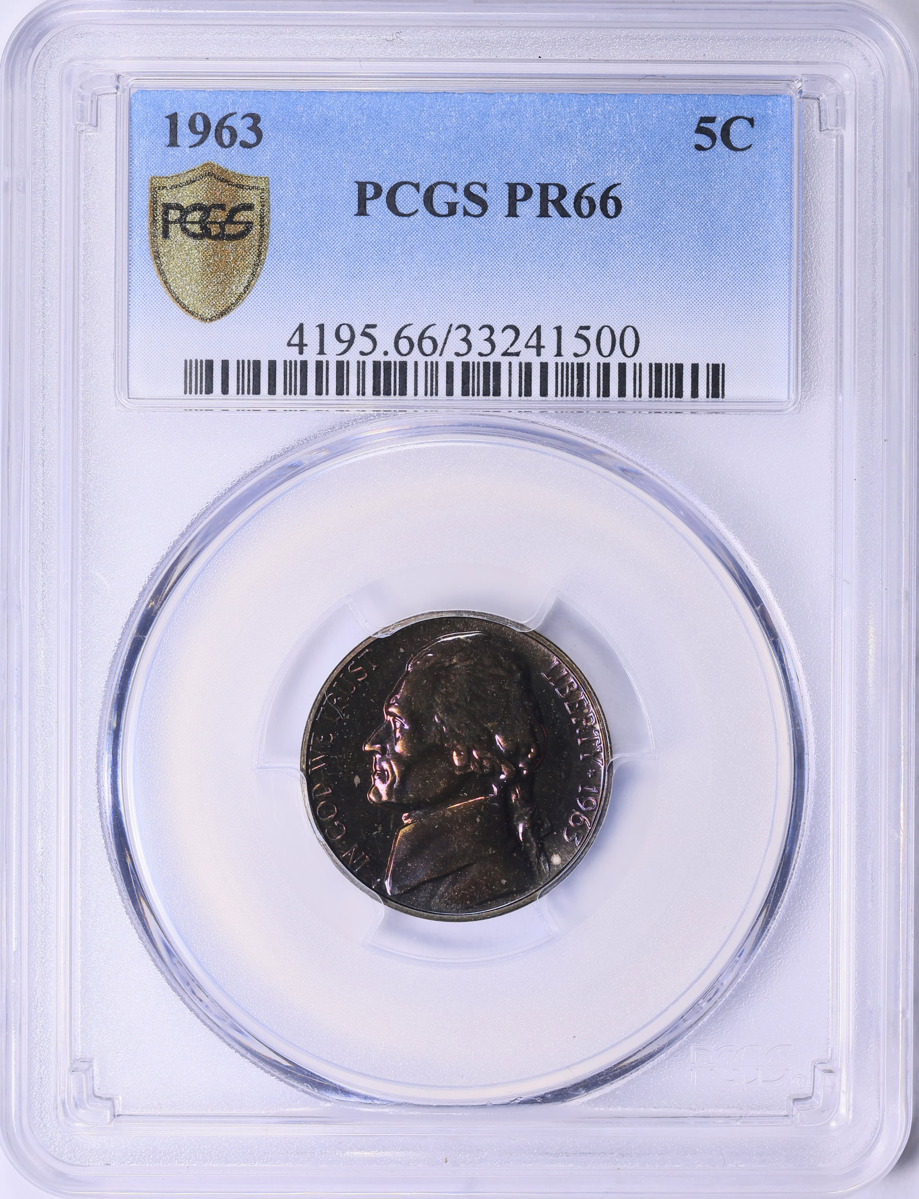 1963 Jefferson Nickel PCGS Proof-66 (Toned) (Item 1886105 ...