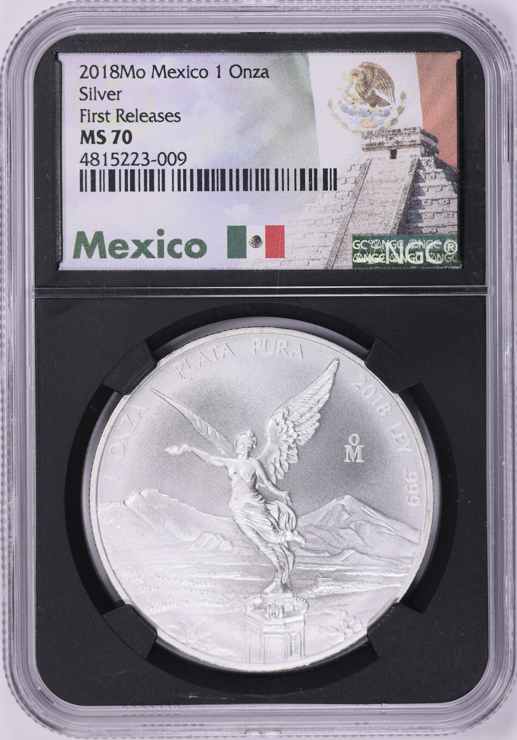 Mexico 2018-Mo Silver Onza Libertad Silver KM-639 First Releases NGC MS ...