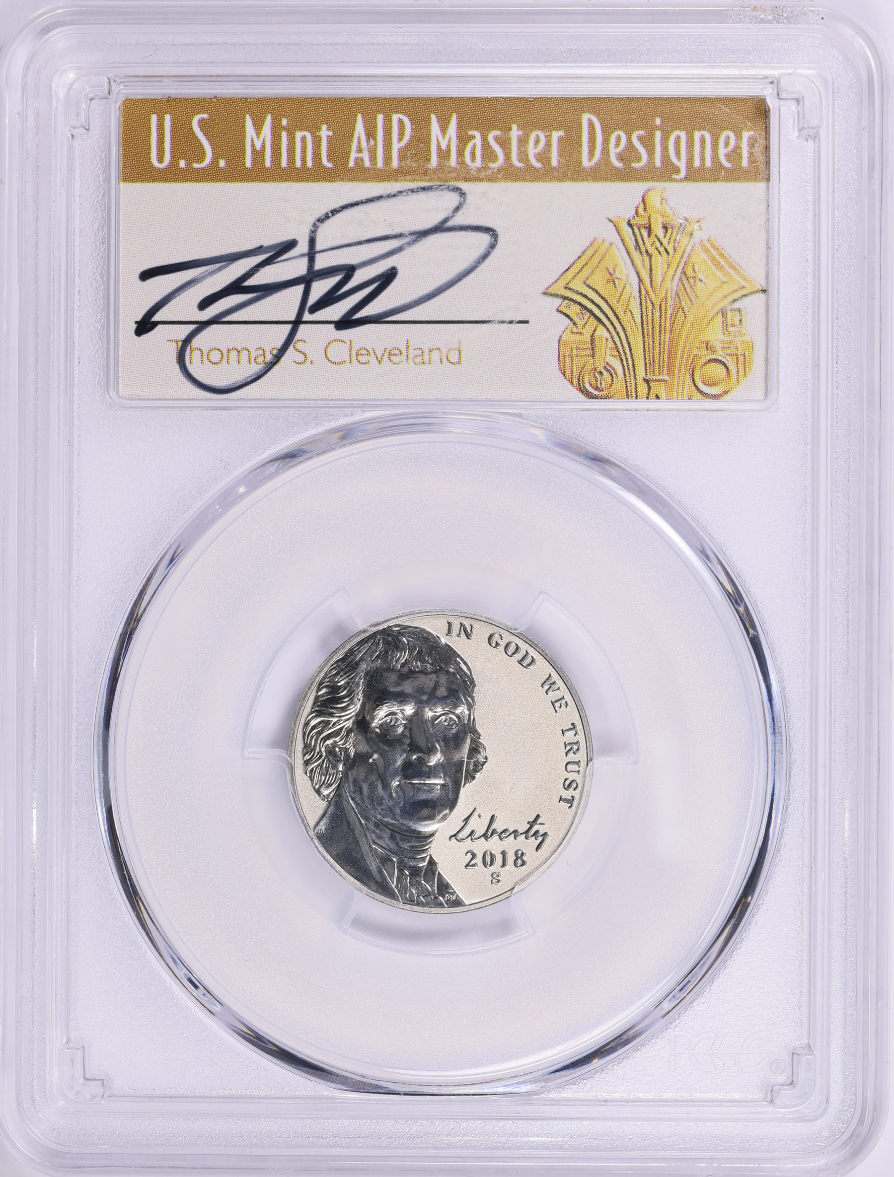 2018-S Jefferson Nickel Reverse Proof (From the 50th Anniversary Set ...