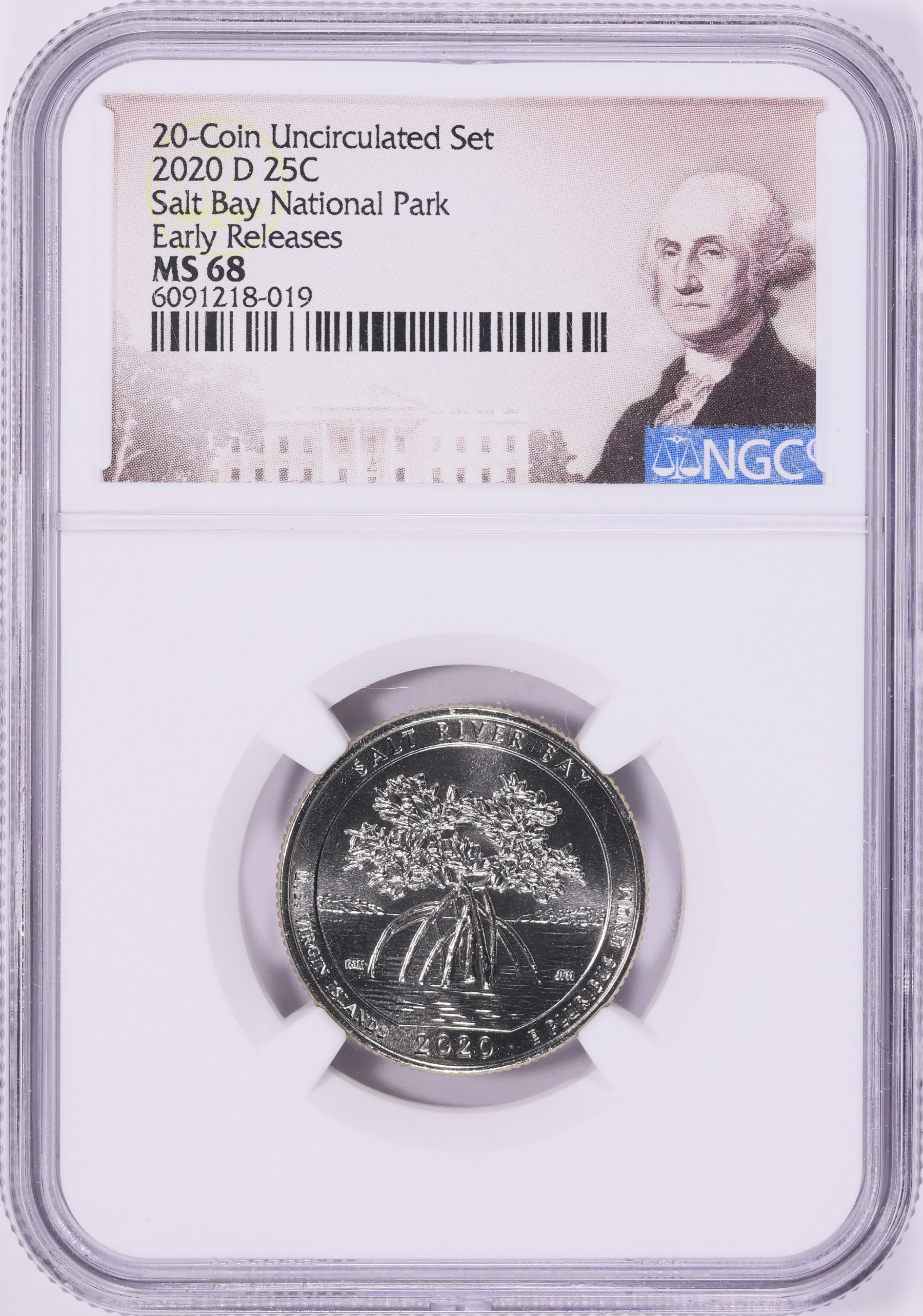 2020-D America the Beautiful Quarter Salt River Bay National Park Early ...