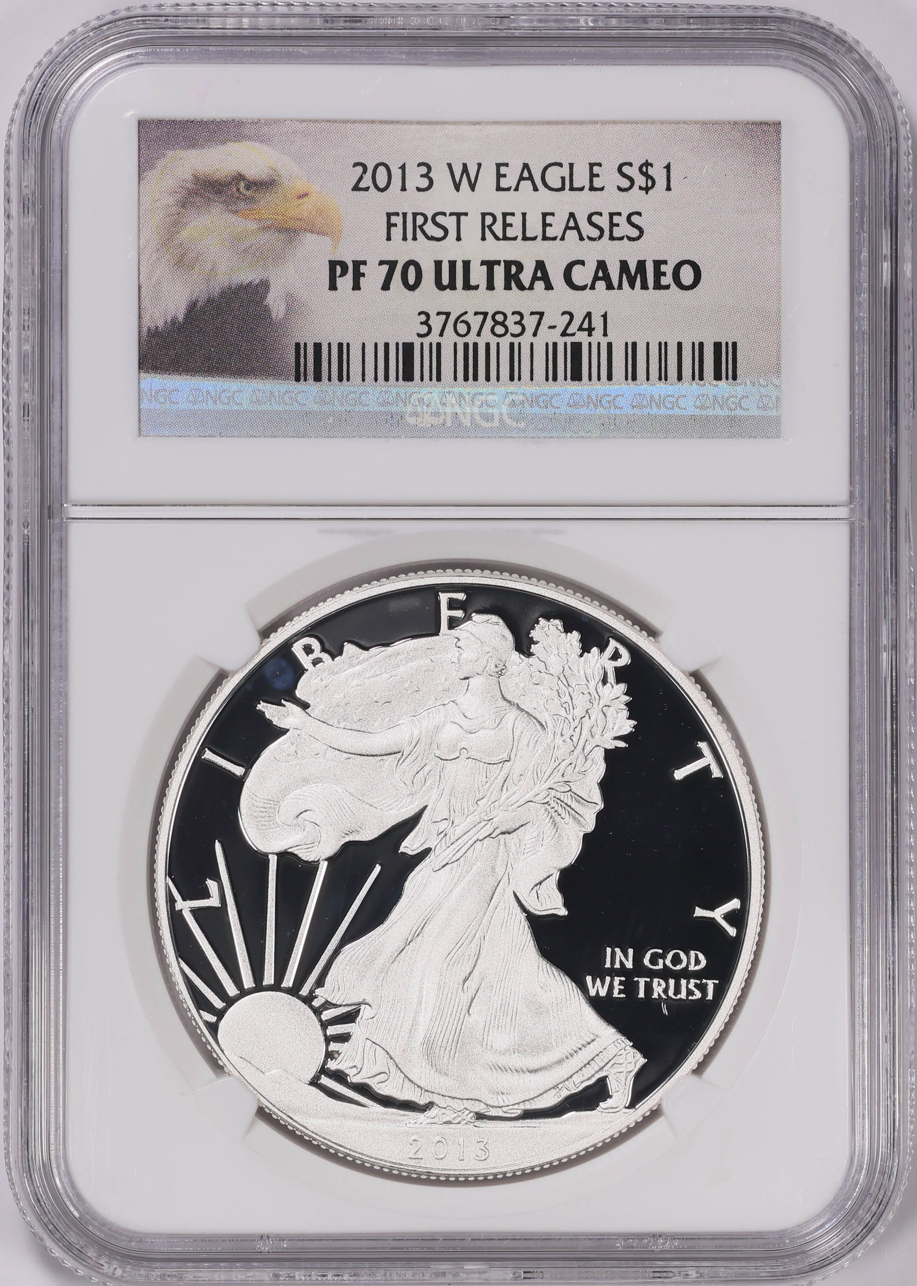 2013-W $1 Silver Eagle First Releases NGC Proof-70 UC (Eagle Label) (Item 1886514 ...