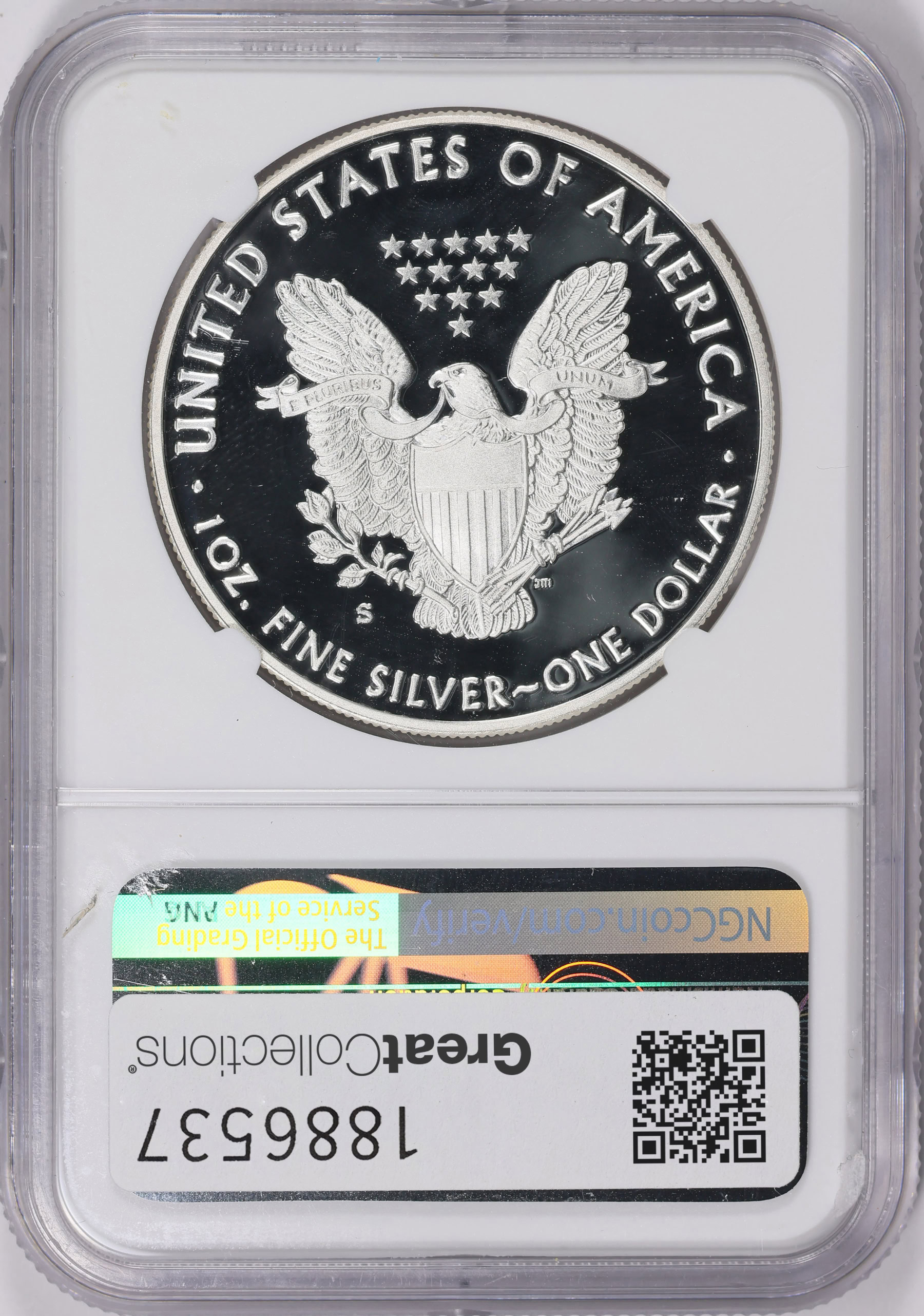 2018-S $1 Silver Eagle (From the Limited Edition Proof Set) Early Releases NGC Proof-70 UC ...