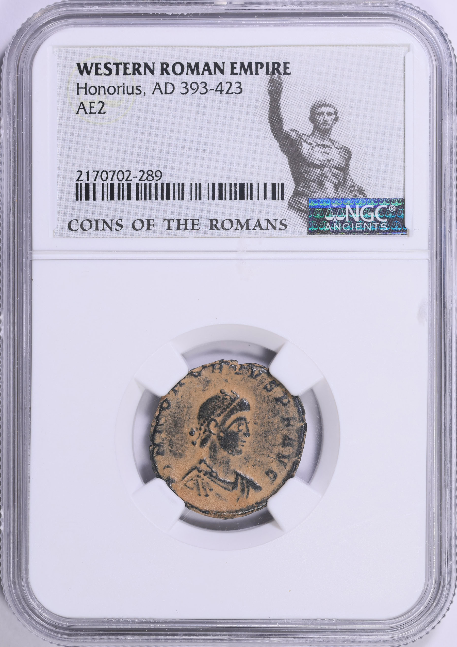 Ancient Roman Empire, Honorius (A.D. 393-423) c.A.D. 392-395 AE2 Nicomedia Mint NGC Certified ...