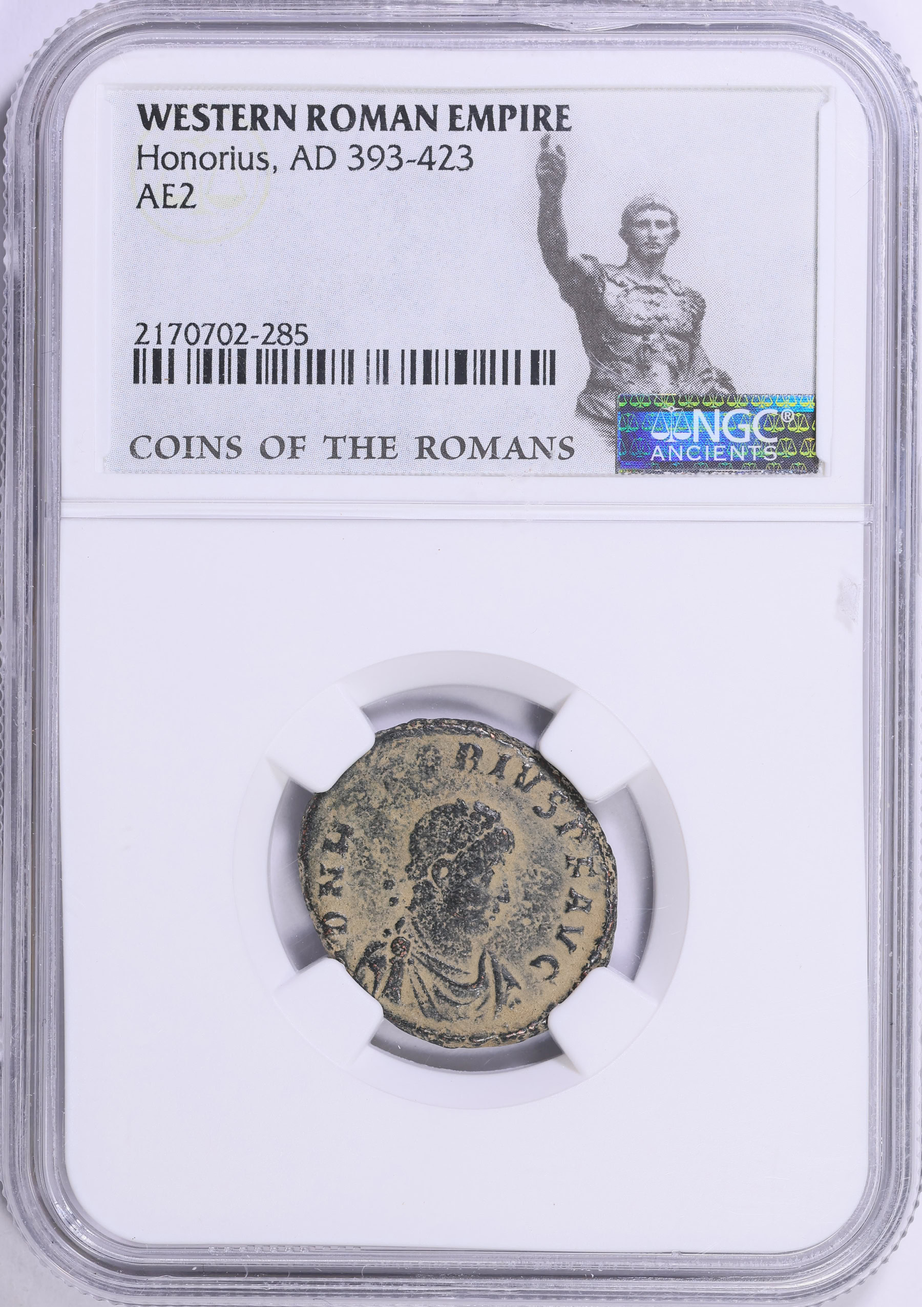 Ancient Roman Empire, Honorius (A.D. 393-423) c.A.D. 392-395 AE2 ...