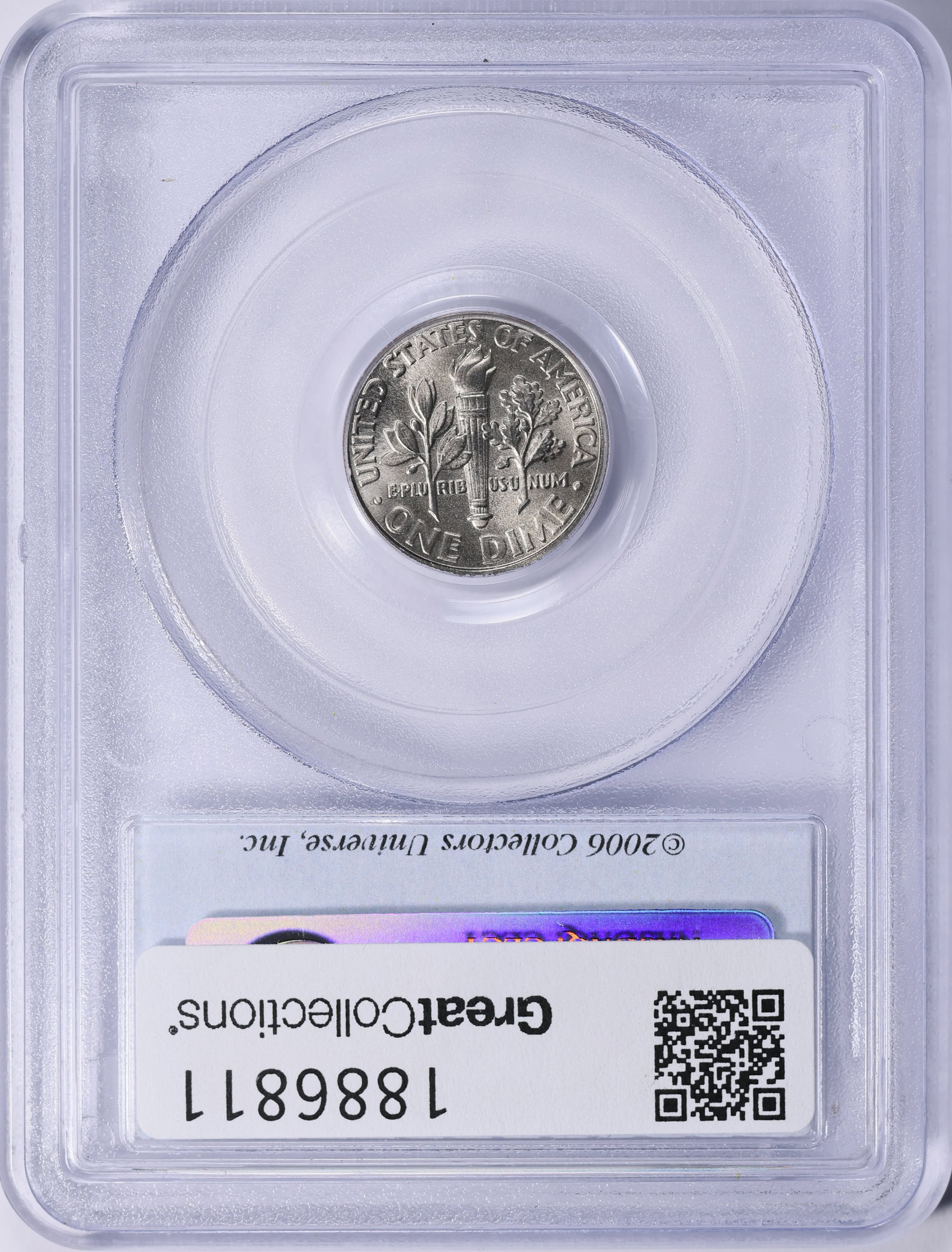 2006-D Roosevelt Dime Satin Finish PCGS MS-68 FB | PCGS Cert #08549462 ...