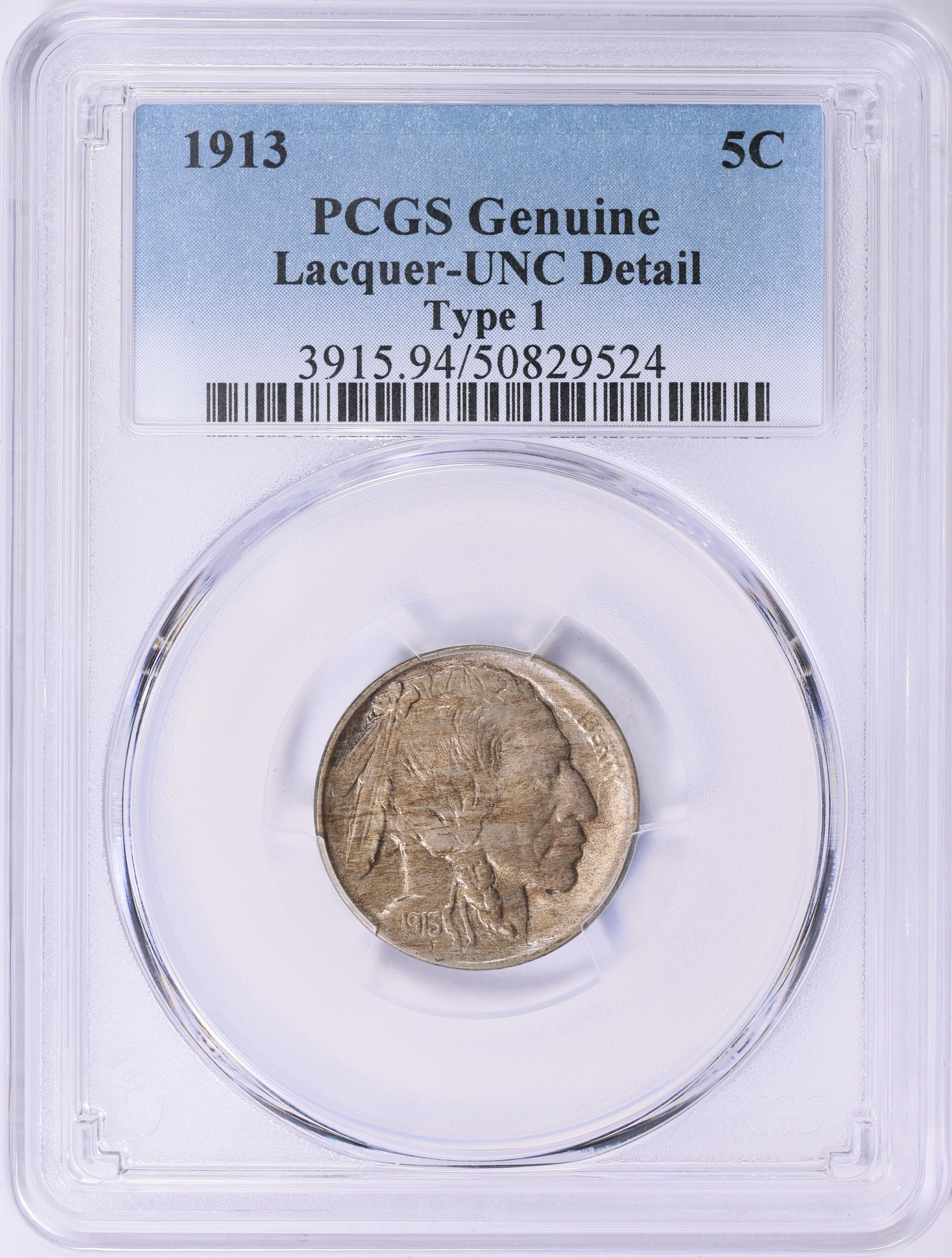 1913 Buffalo Nickel Type 1 PCGS Genuine Unc Details (Item 1887107 ...