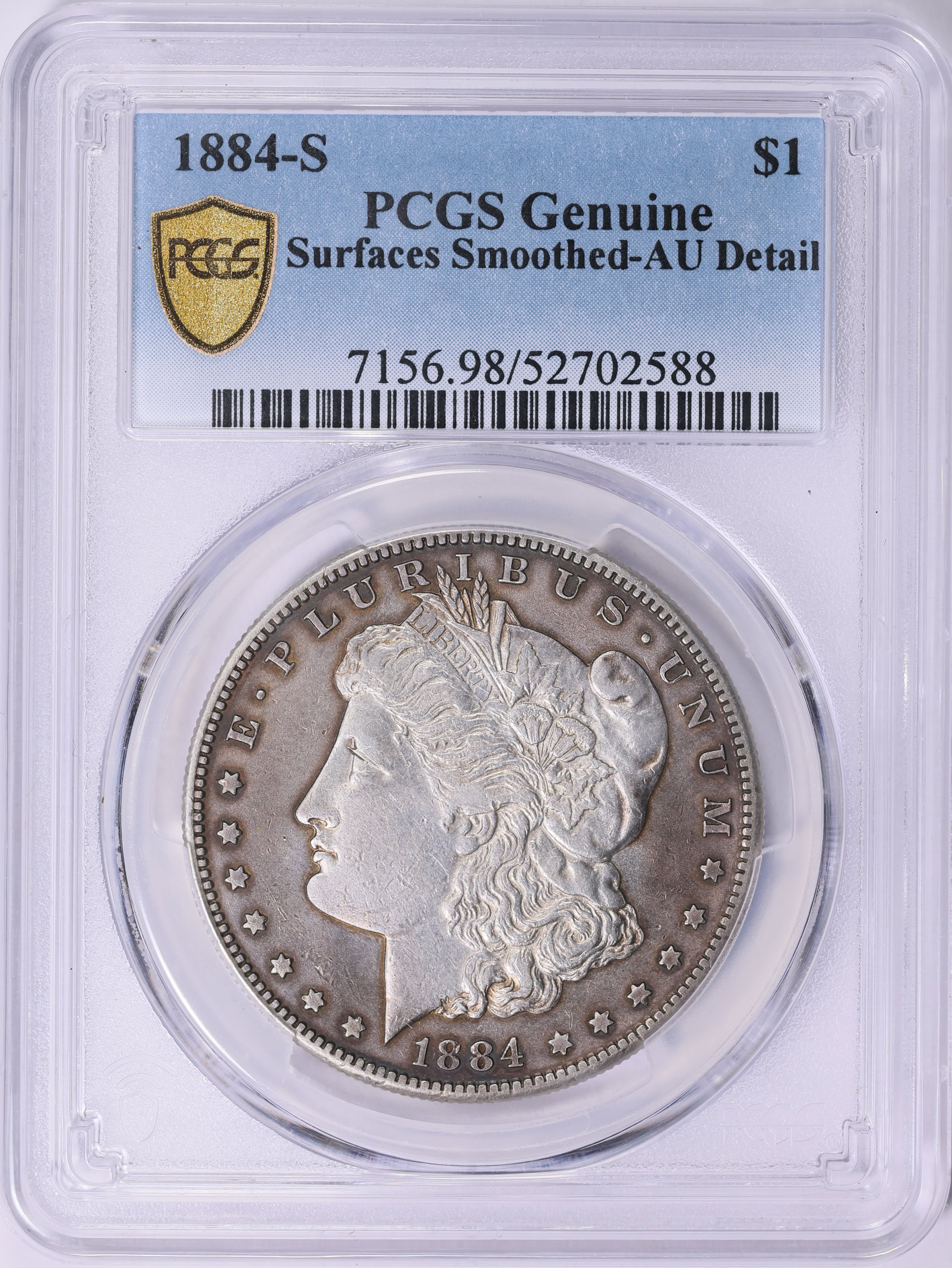 1884-S Morgan Silver Dollar PCGS Genuine AU Details (Item 1887158 ...