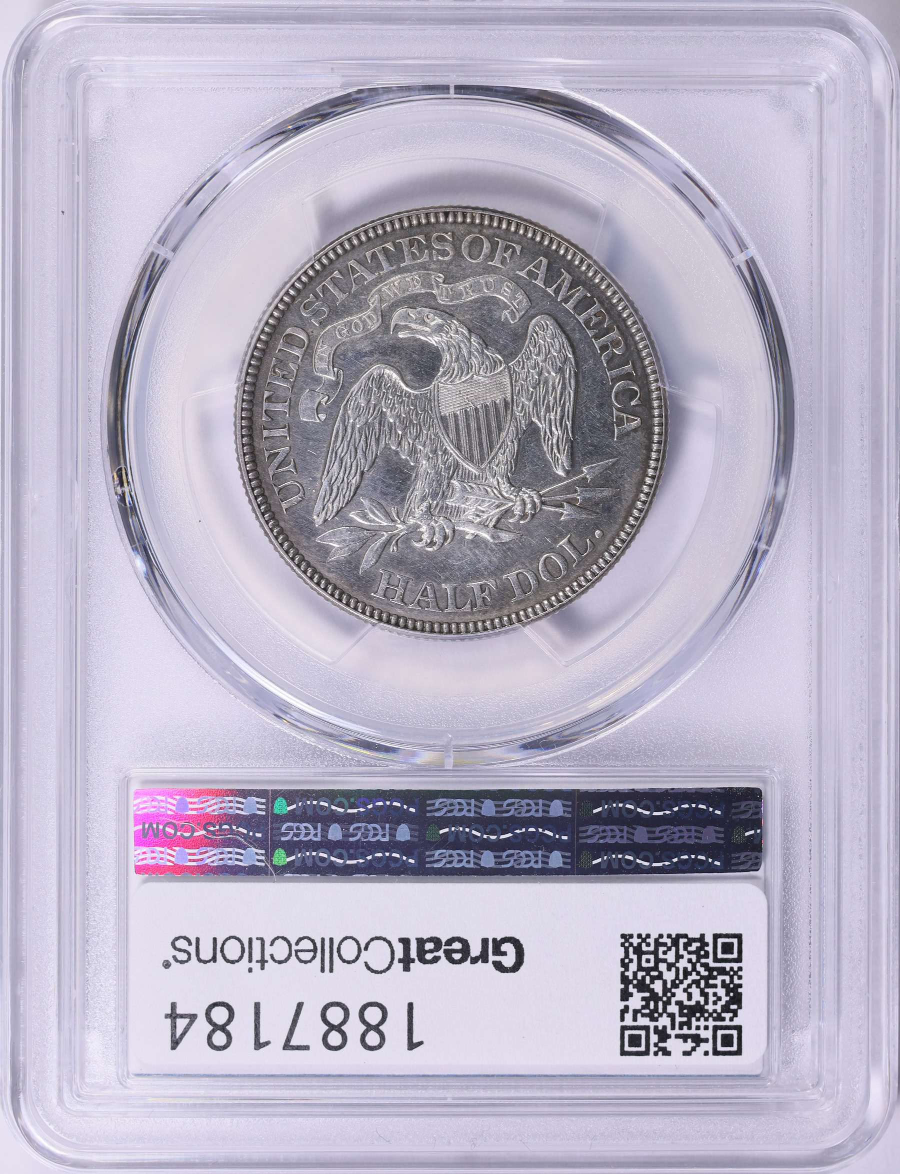 1874 Seated Liberty Half Dollar Arrows Proof PCGS Genuine AU Details (Item 1887184 ...