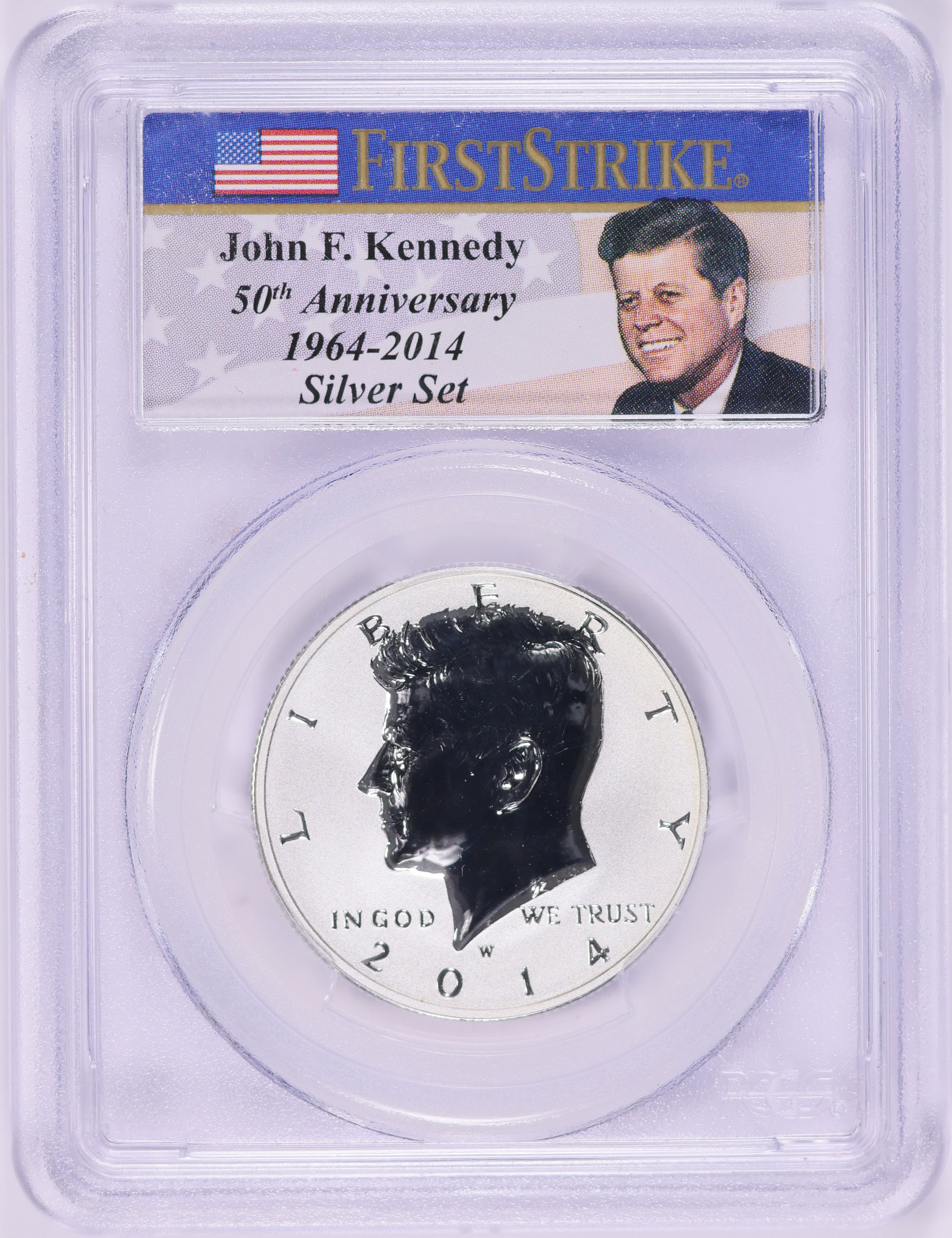 2014-W Kennedy Half Dollar Silver Reverse Proof First Strike 50th ...