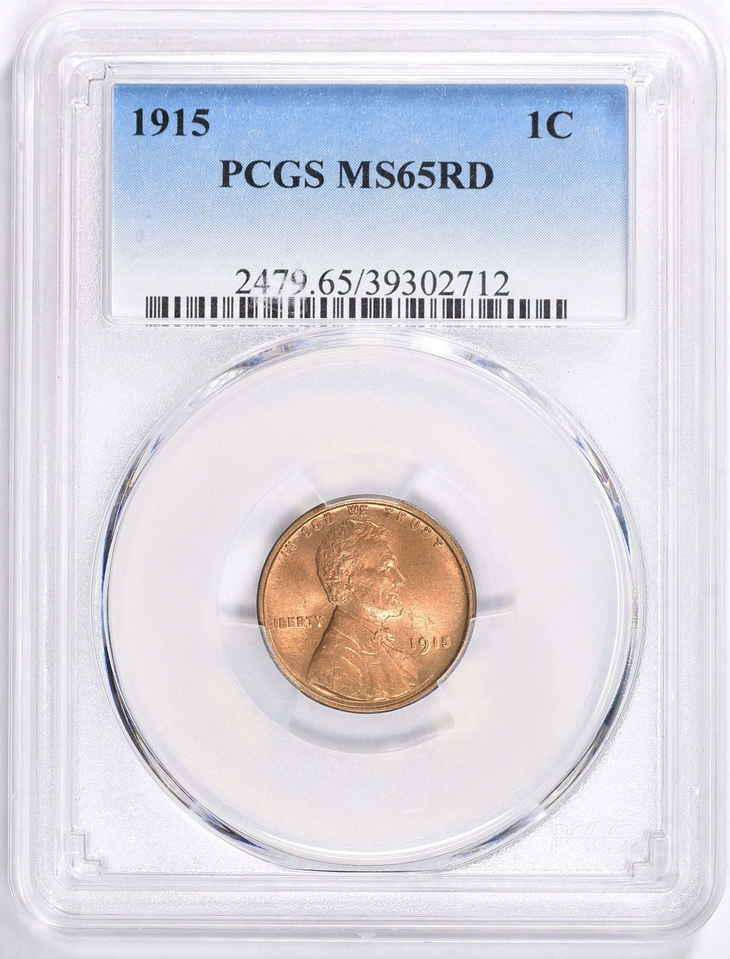 1915 Lincoln Cent PCGS MS-65 RD (Item 1887434) | GreatCollections Coin Auctions
