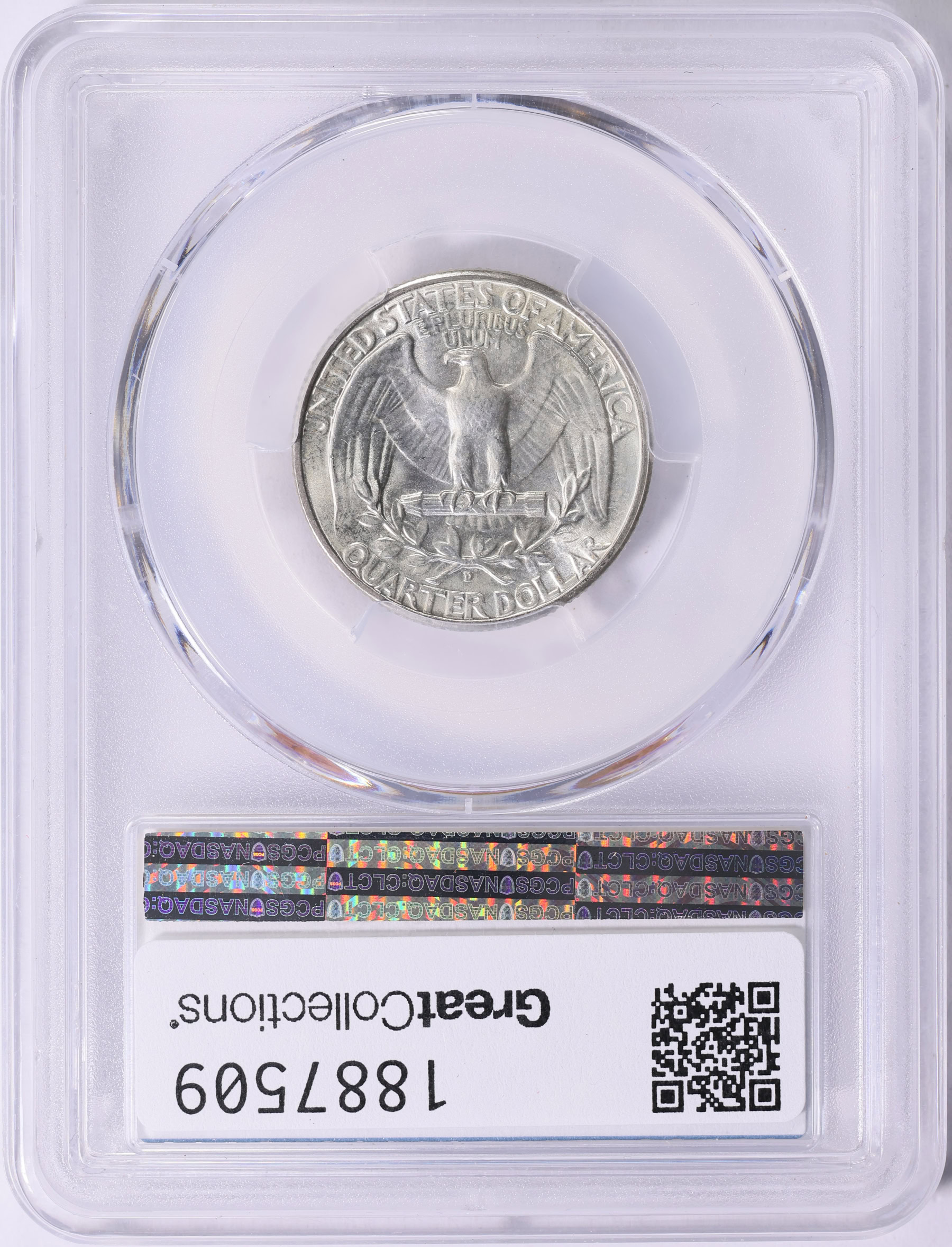 1942-D Washington Quarter PCGS MS-66 (Item 1887509) | GreatCollections Coin Auctions