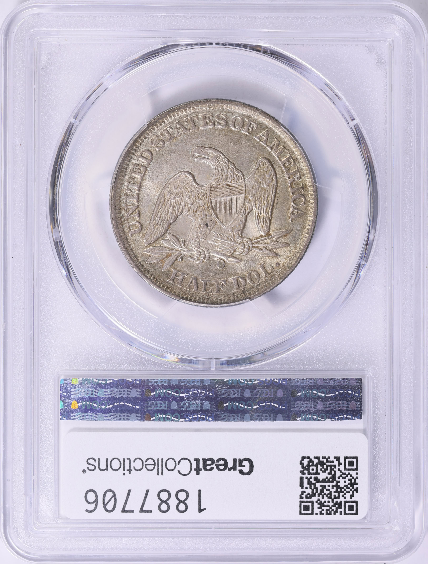 1859-O Seated Liberty Half Dollar PCGS MS-64 (CAC Green) (Item 1887706) | GreatCollections Coin ...