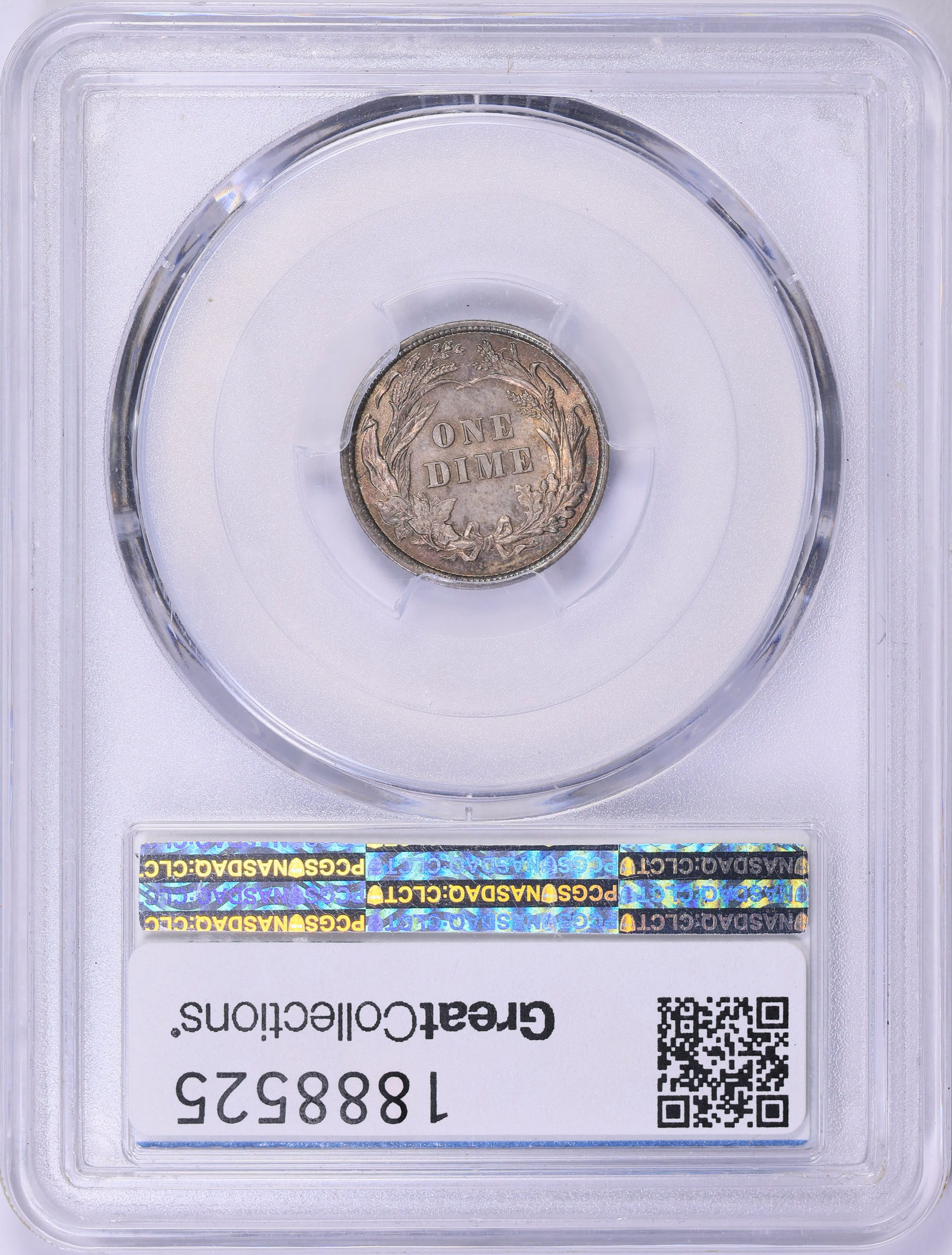 1897 Barber Dime PCGS MS-64+ (Item 1888525) | GreatCollections Coin ...