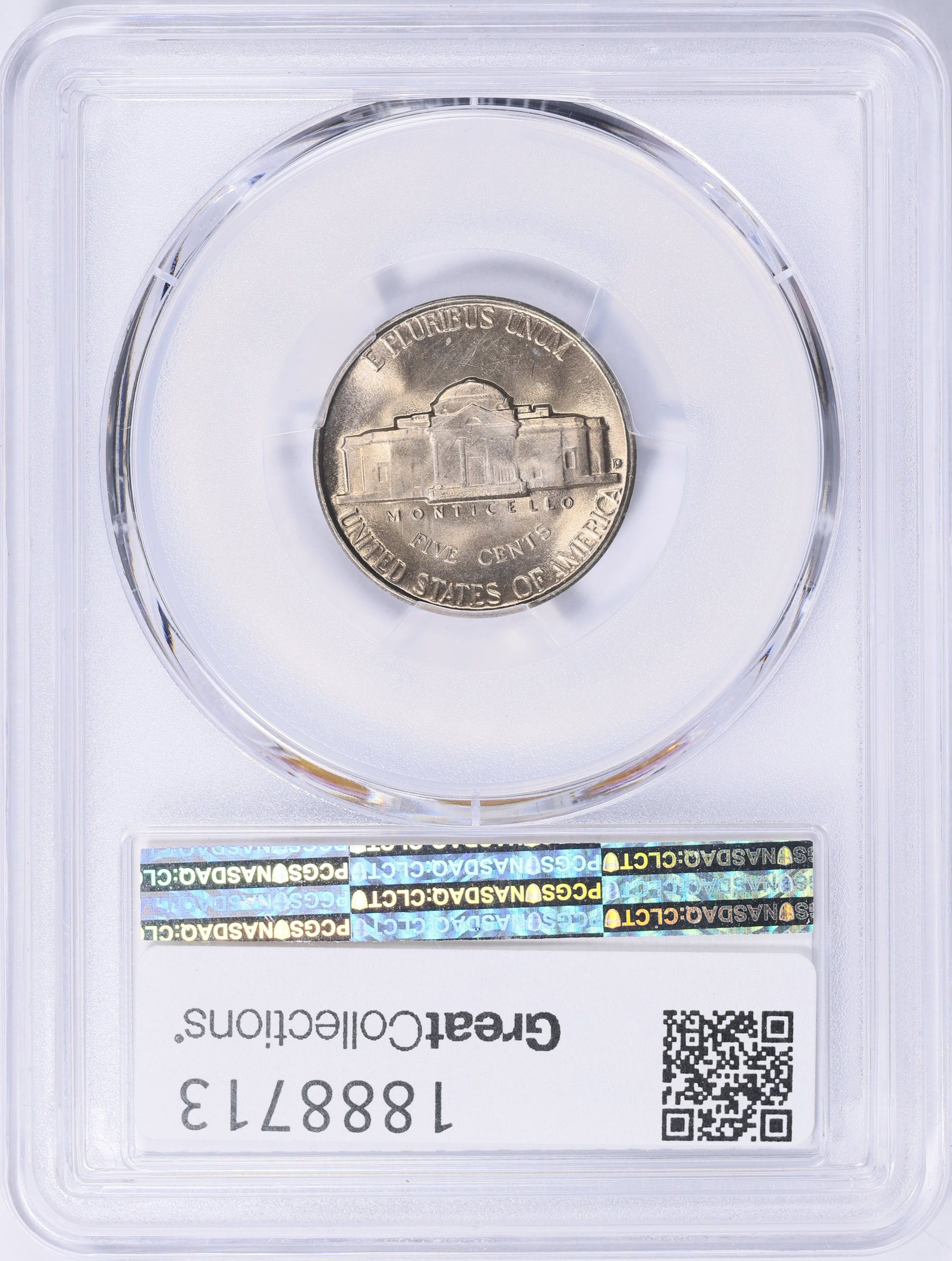 1949-D Jefferson Nickel PCGS MS-66 FS (Item 1888713) | GreatCollections ...