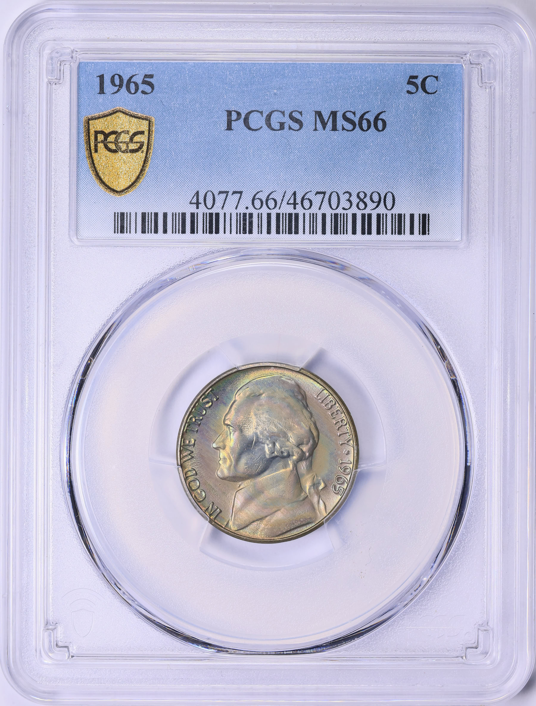 1965 Jefferson Nickel PCGS MS-66 (Toned) (Item 1888862 ...