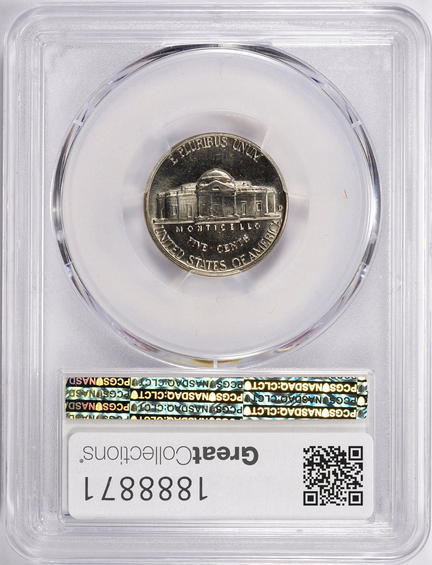 1962-D Jefferson Nickel PCGS MS-66 (Item 1888871) | GreatCollections ...
