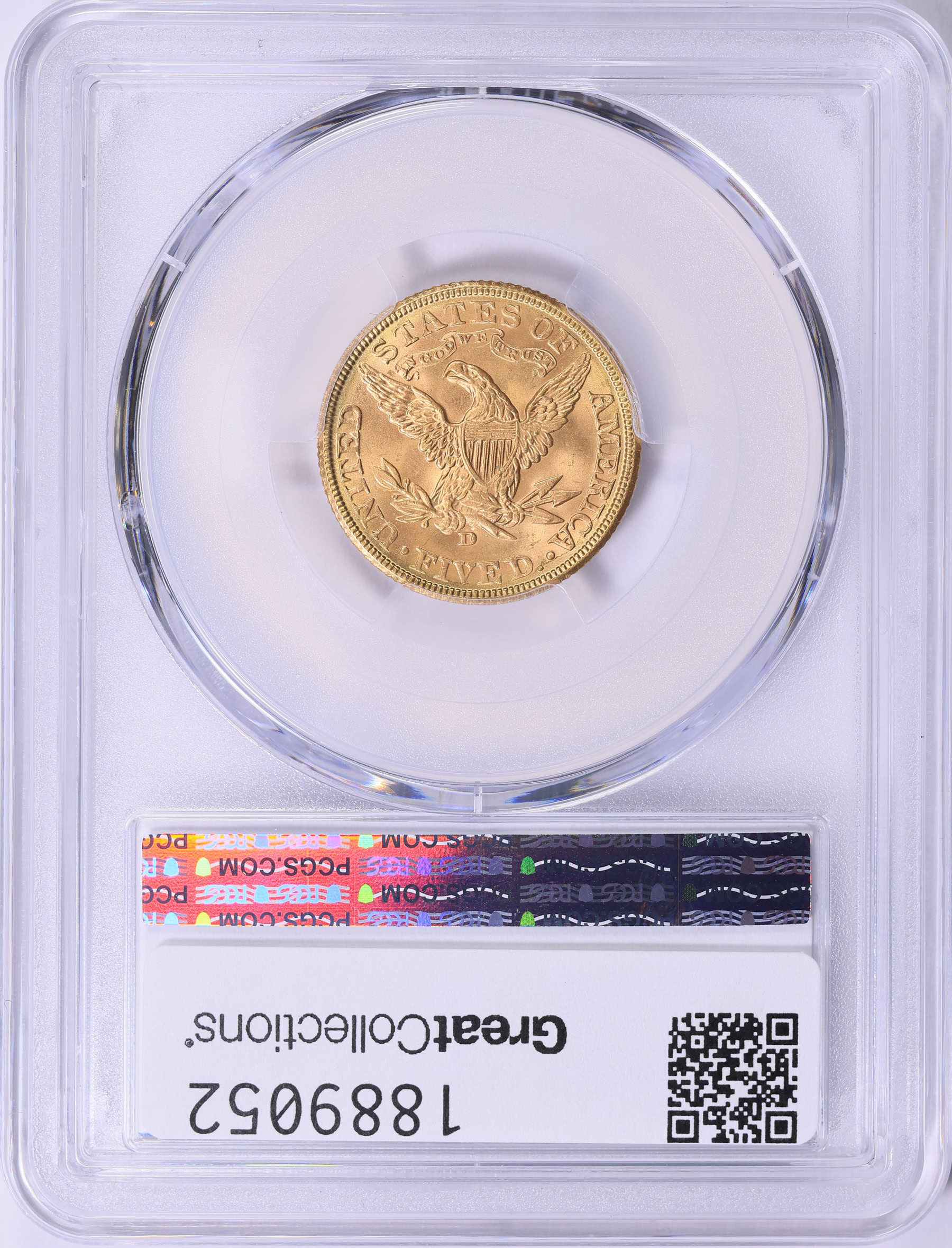 1906-D Liberty Gold Half Eagle PCGS MS-65+ (CAC Green) (Eliasberg ...