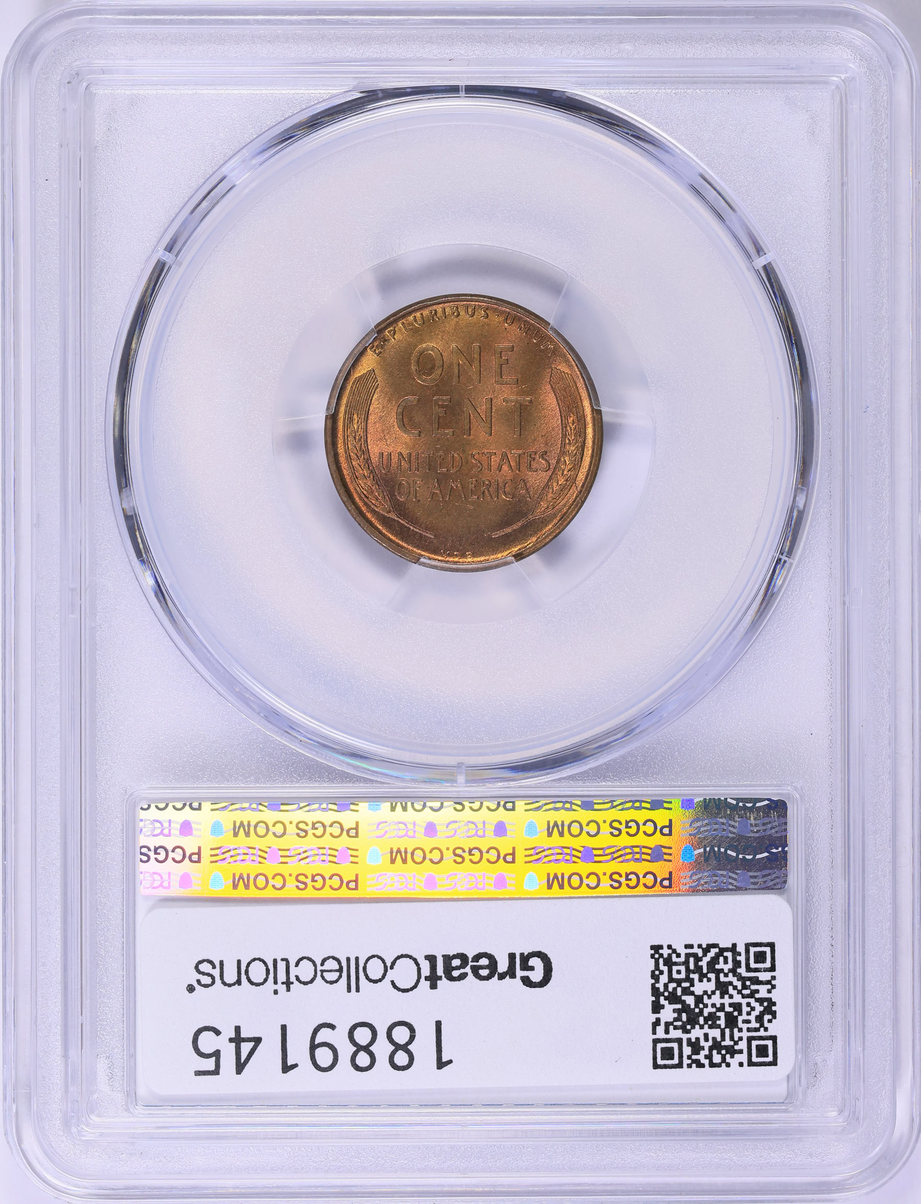 1909 Lincoln Cent V.D.B. PCGS MS-65 RD (Item 1889145) | GreatCollections Coin Auctions