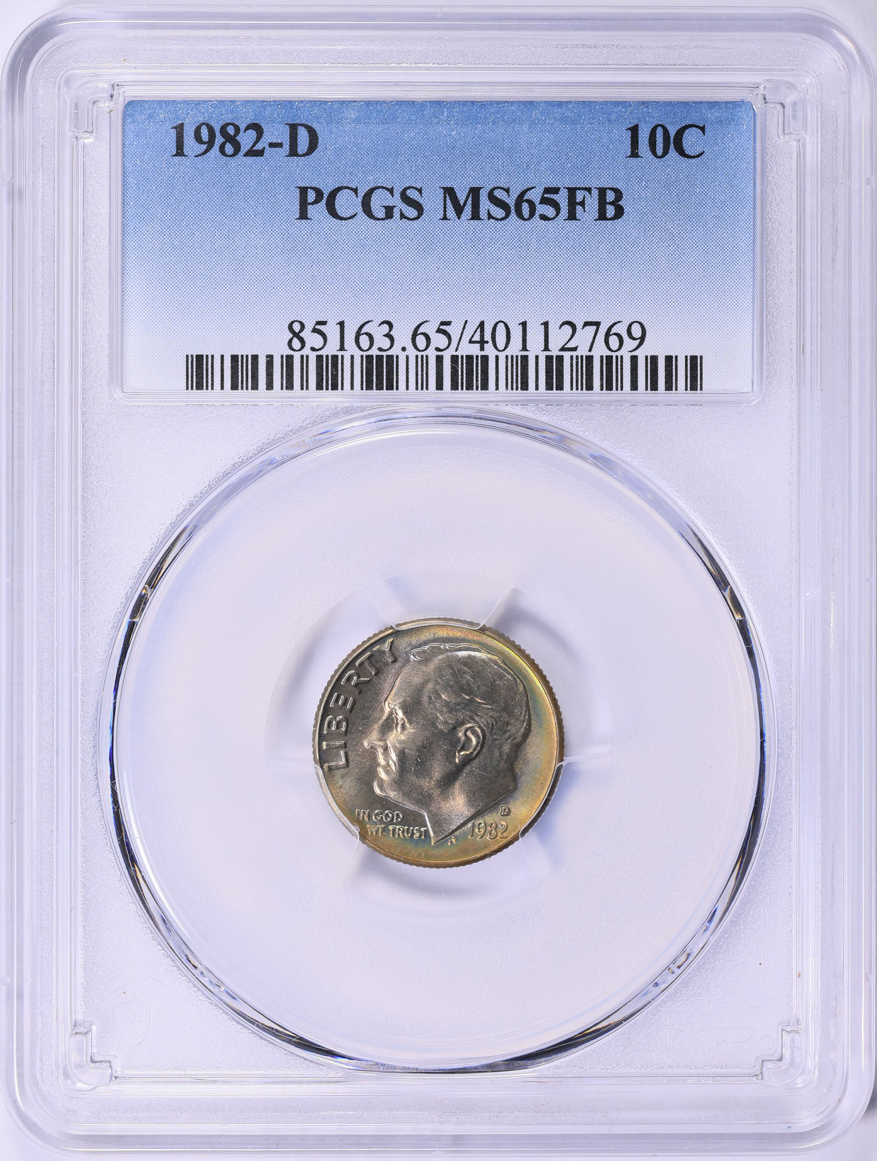 1982-D Roosevelt Dime PCGS MS-65 FB (Toned) (Item 1889518 ...