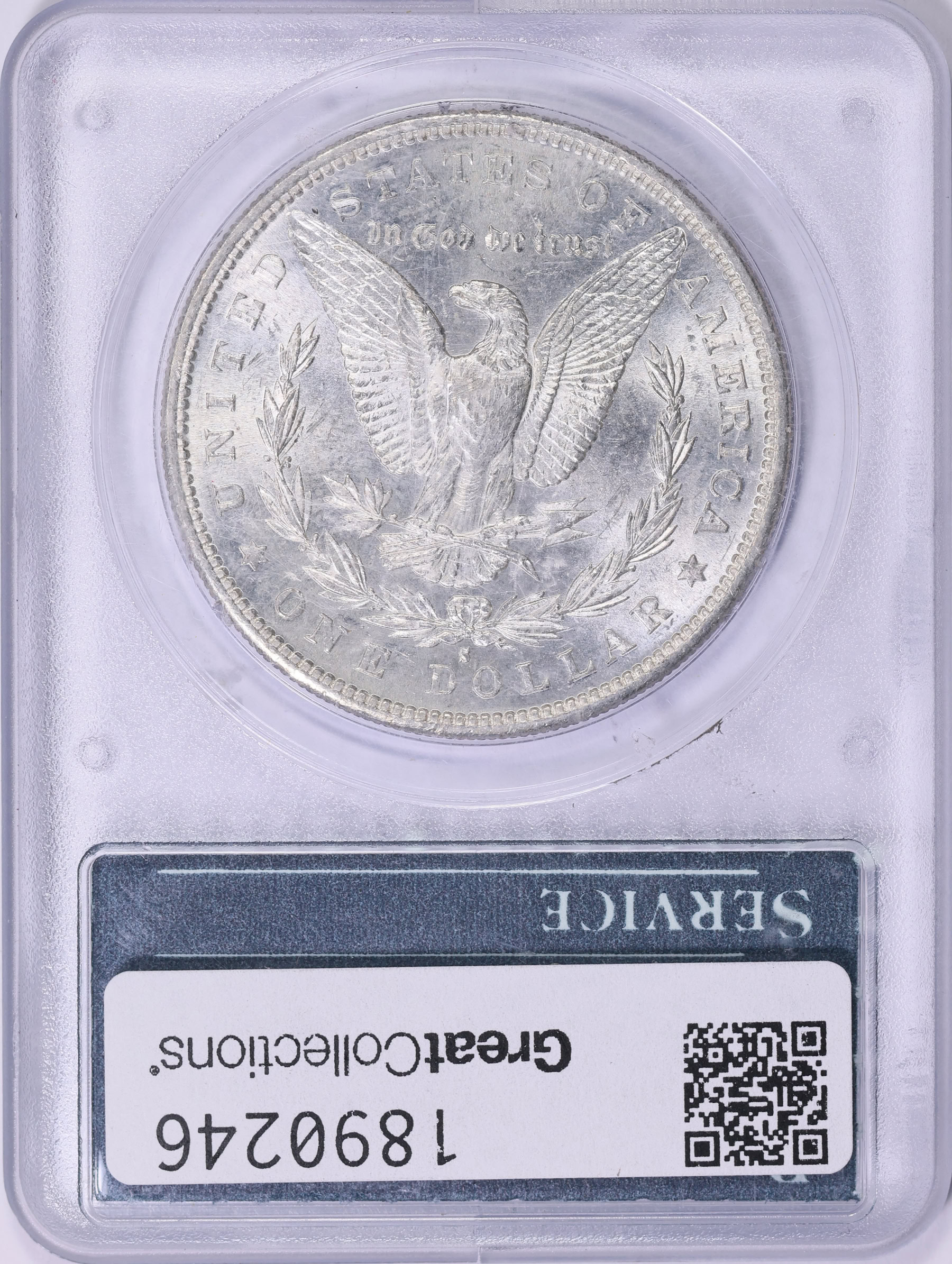 1882-S Morgan Silver Dollar PCGS MS-64 OGH (1st Gen) (Item 1890246) | GreatCollections Coin Auctions