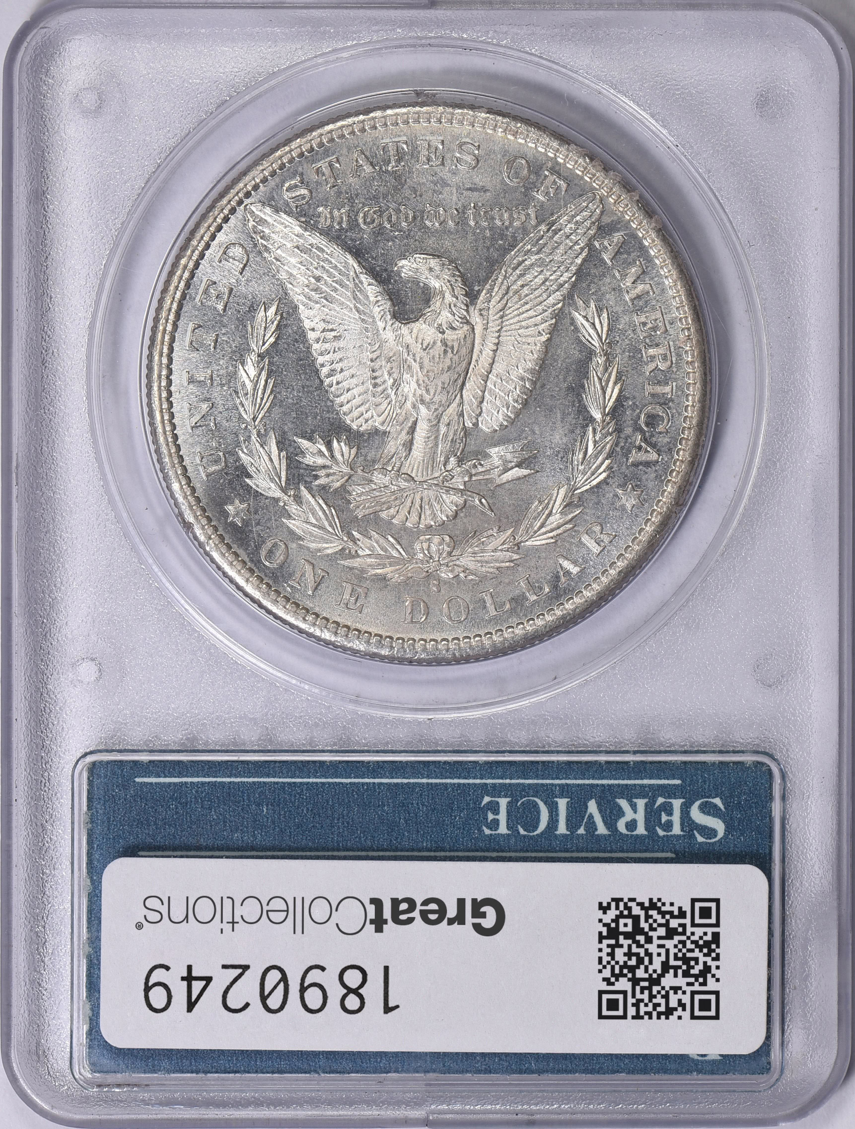 1881-S Morgan Silver Dollar PCGS MS-64 OGH (1st Gen) (Item 1890249) | GreatCollections Coin Auctions