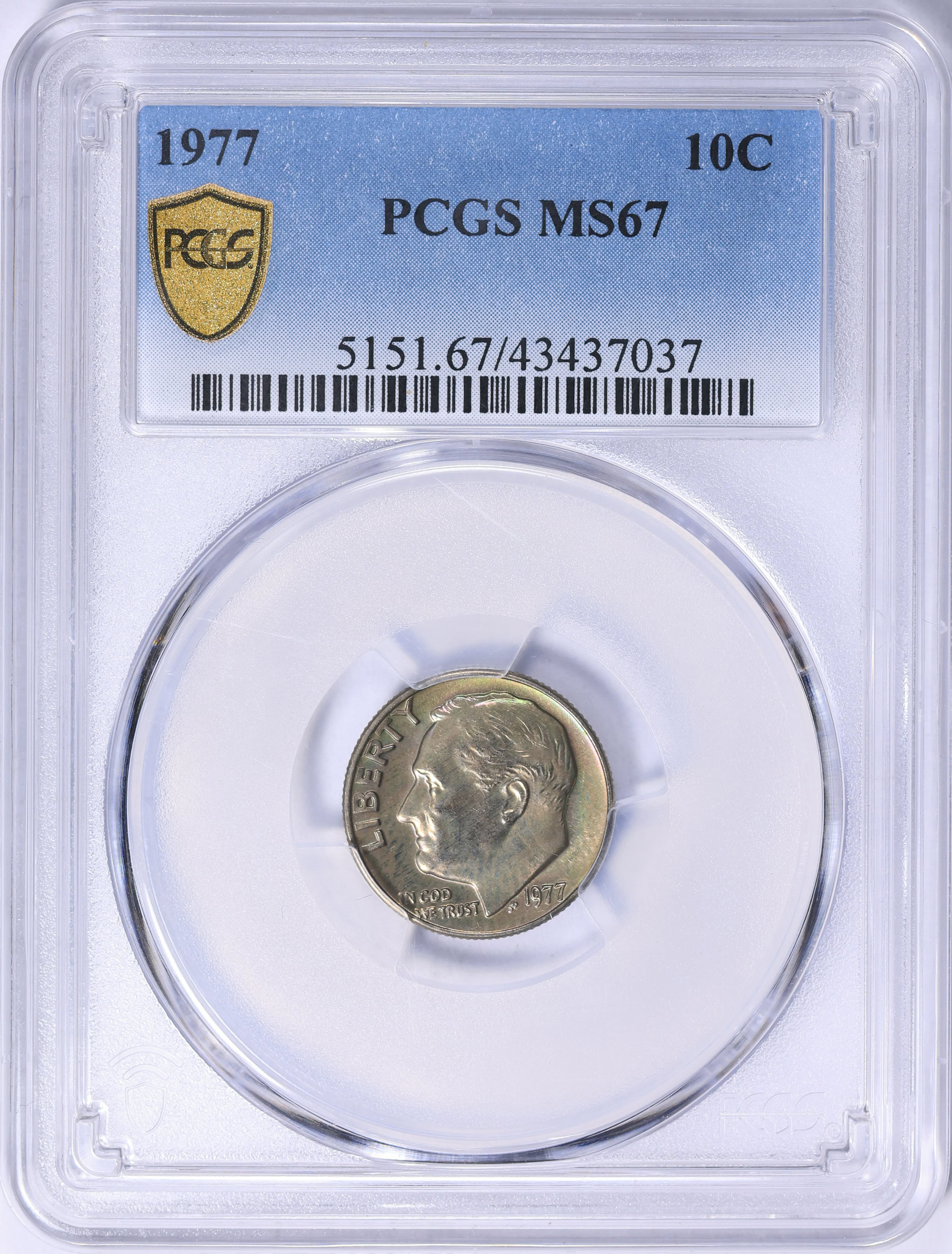 1977 Roosevelt Dime PCGS MS-67 (Toned) (Item 1890596 ...