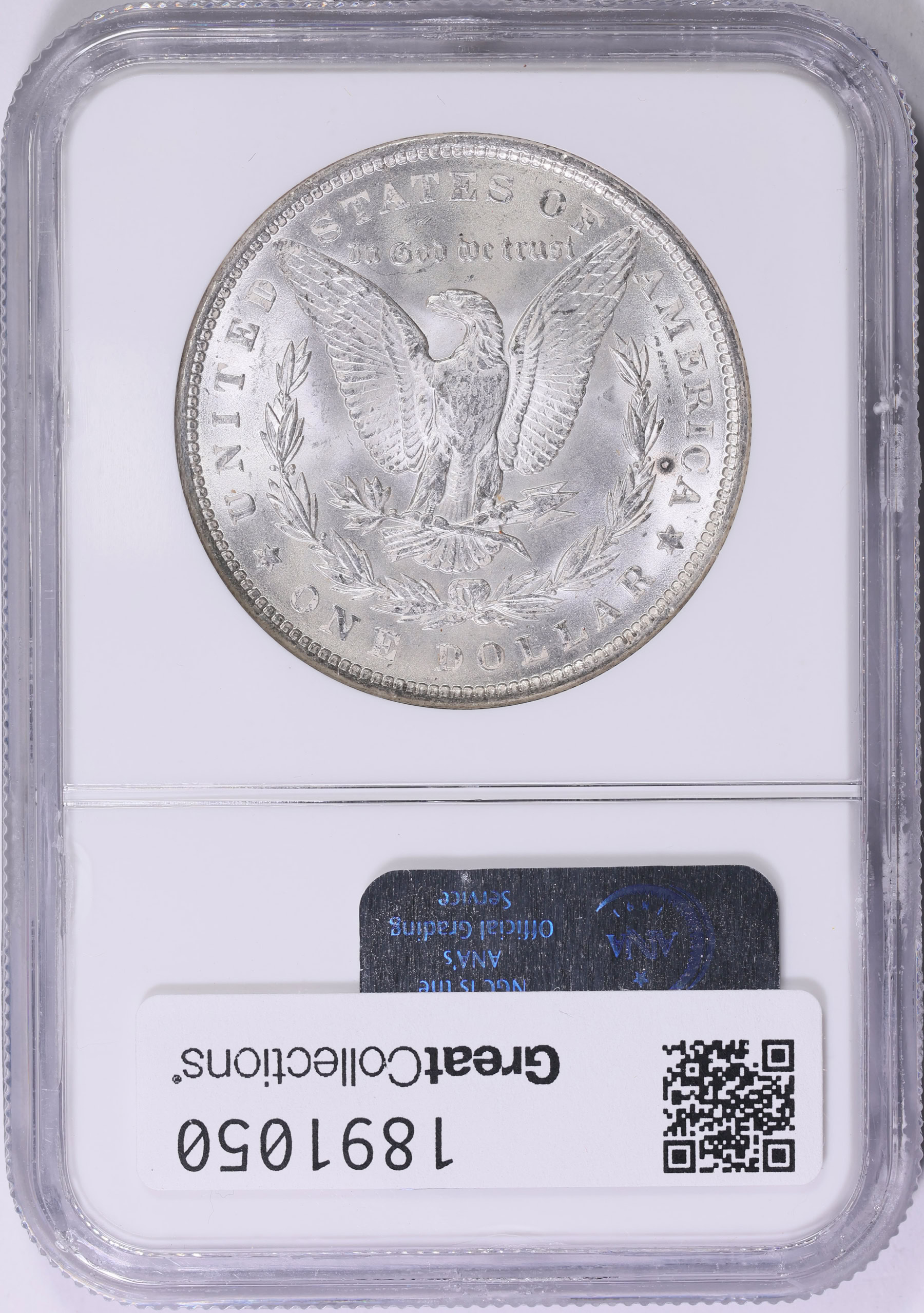 1889 Morgan Silver Dollar NGC MS-64 (Item 1891050) | GreatCollections Coin Auctions