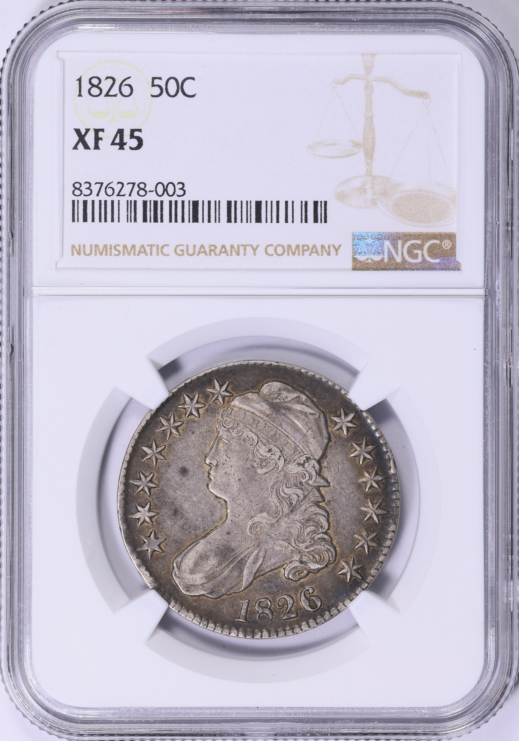 1826 Capped Bust Half Dollar NGC XF-45 (Item 1891337) | GreatCollections Coin Auctions