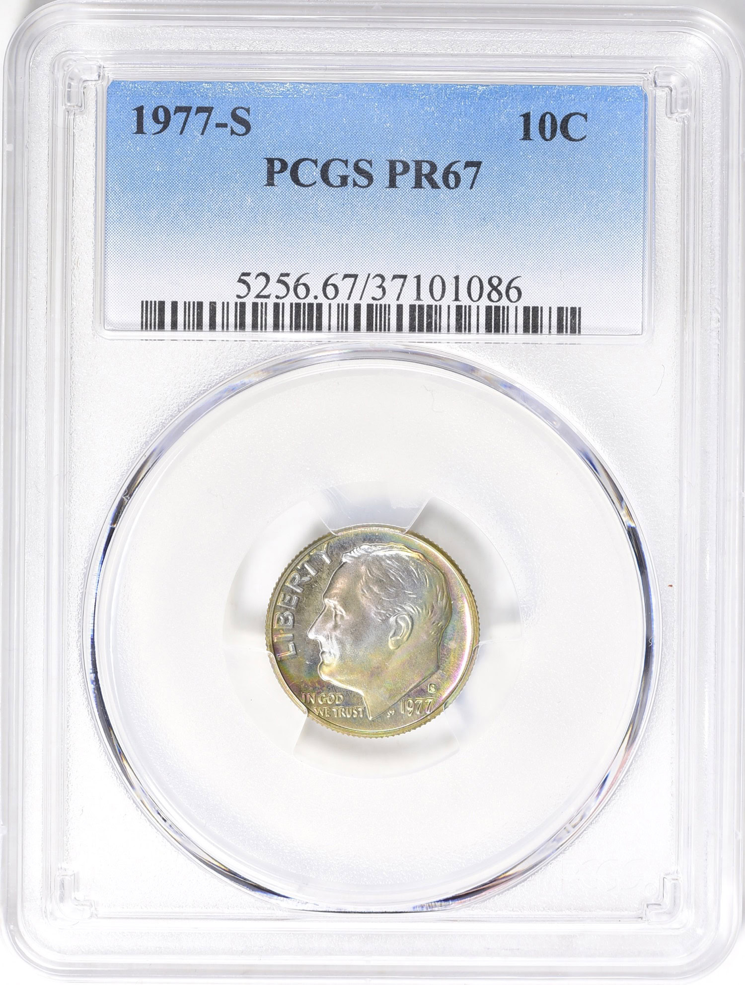 1977-S Roosevelt Dime PCGS Proof-67 (Toned) (Item 1891683 ...