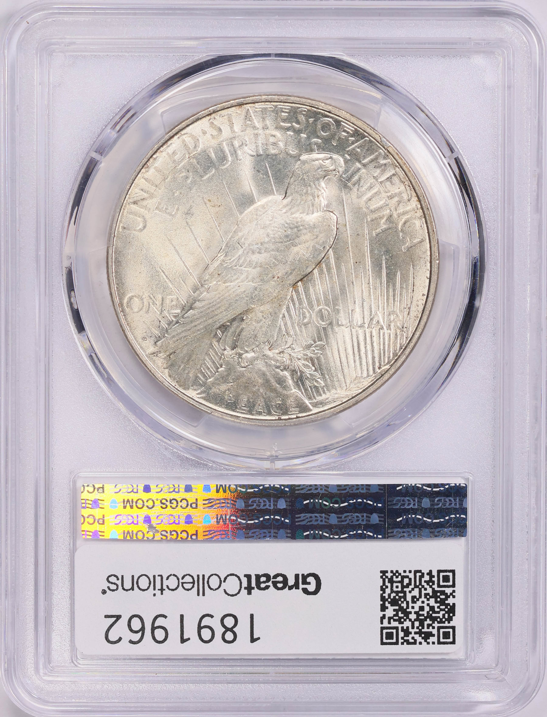 1923-D Peace Silver Dollar PCGS MS-63 (Item 1891962) | GreatCollections Coin Auctions