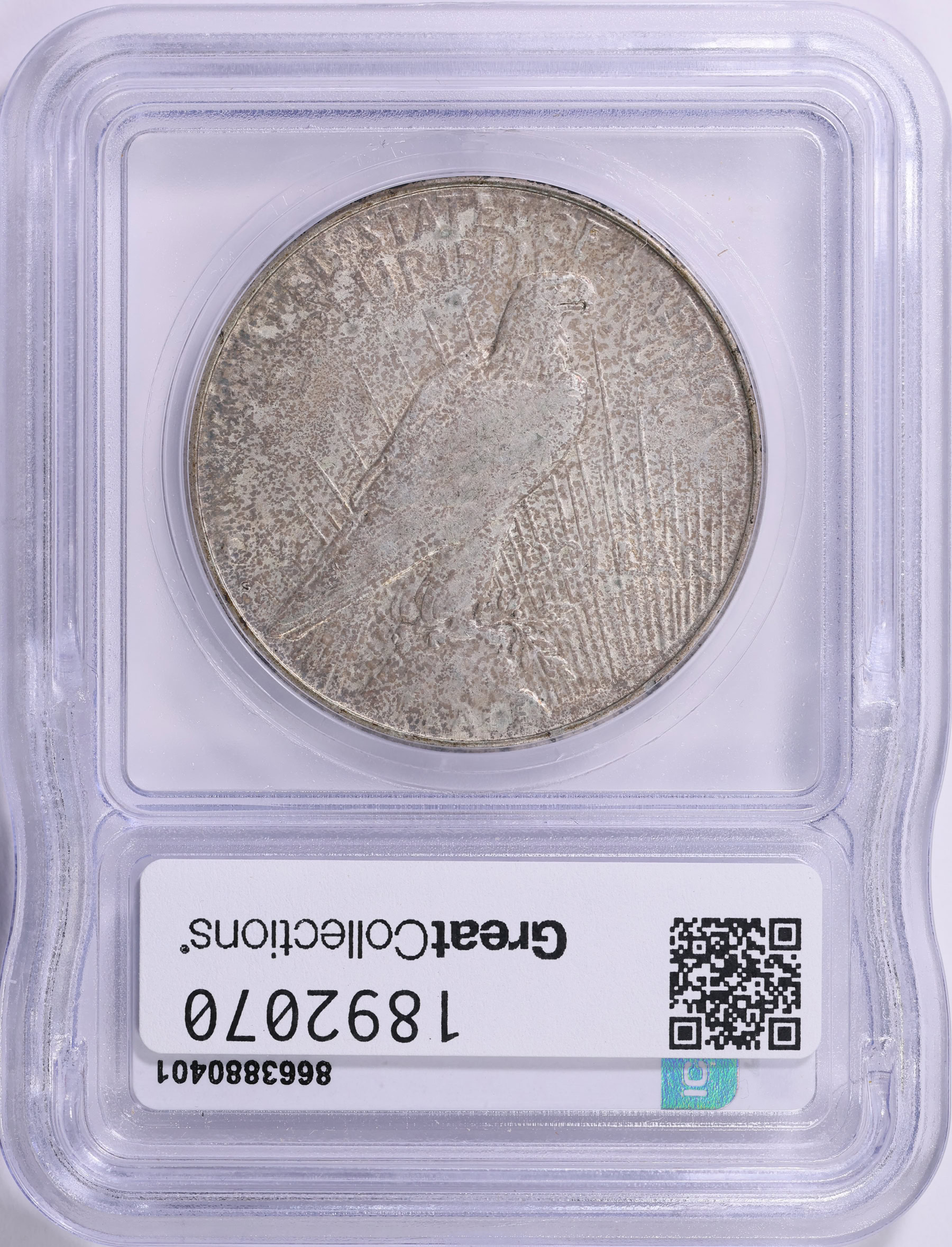 1926-S Peace Silver Dollar ICG AU-53 (Toned) (Item 1892070 ...