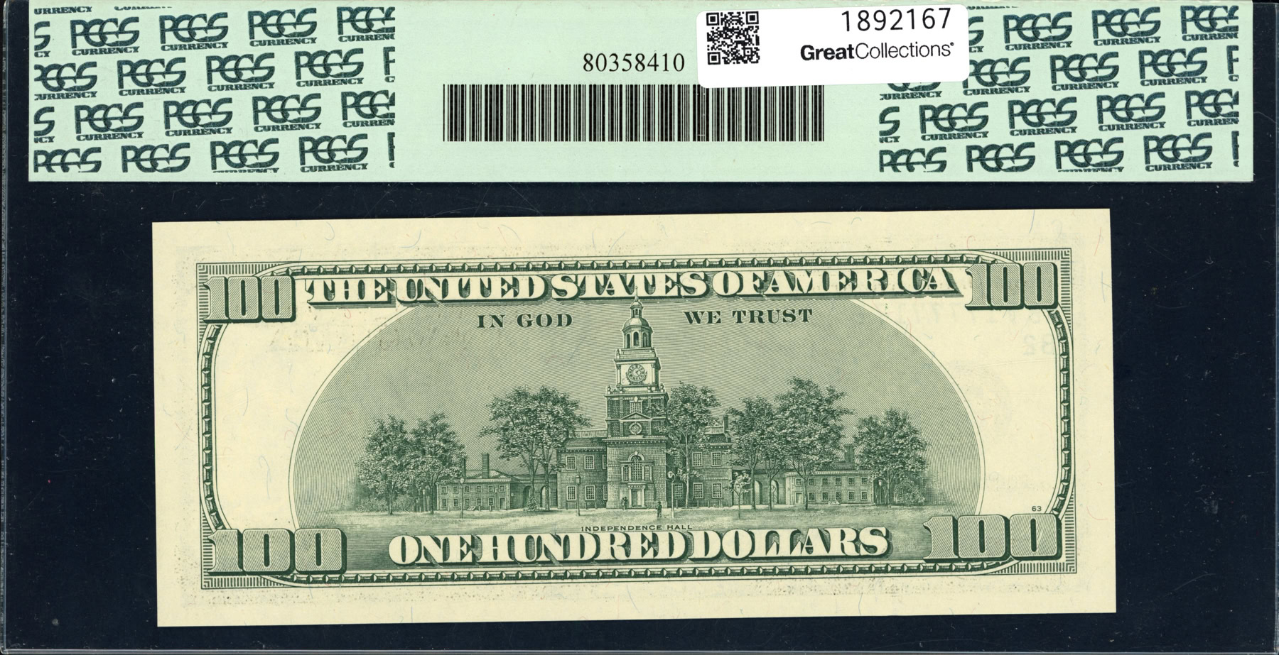 Fr. 2175-B (ABE Block) 1996 $100 New York Federal Reserve Note *Radar ...