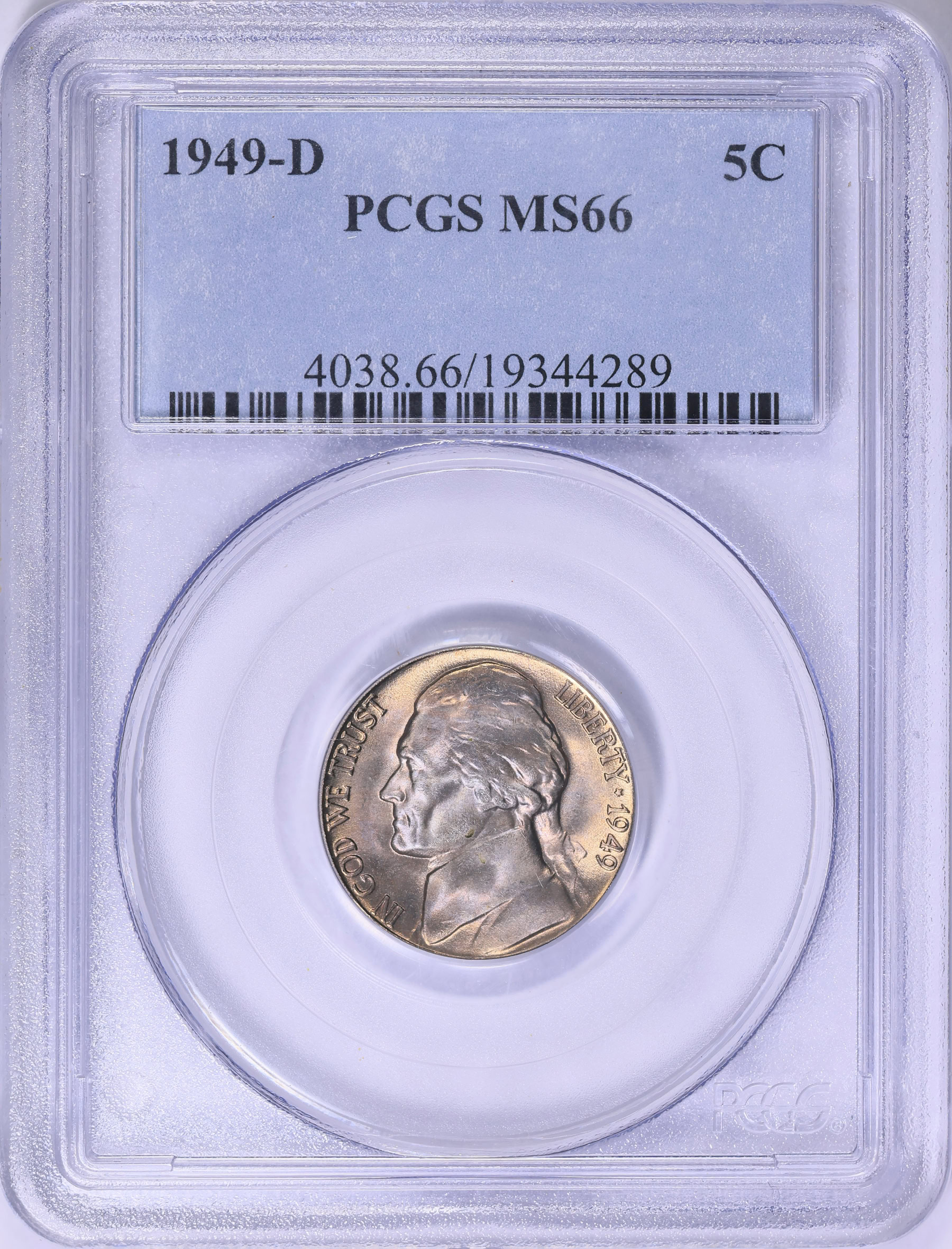 1949-D Jefferson Nickel PCGS MS-66 (Toned) (Item 1892981 ...