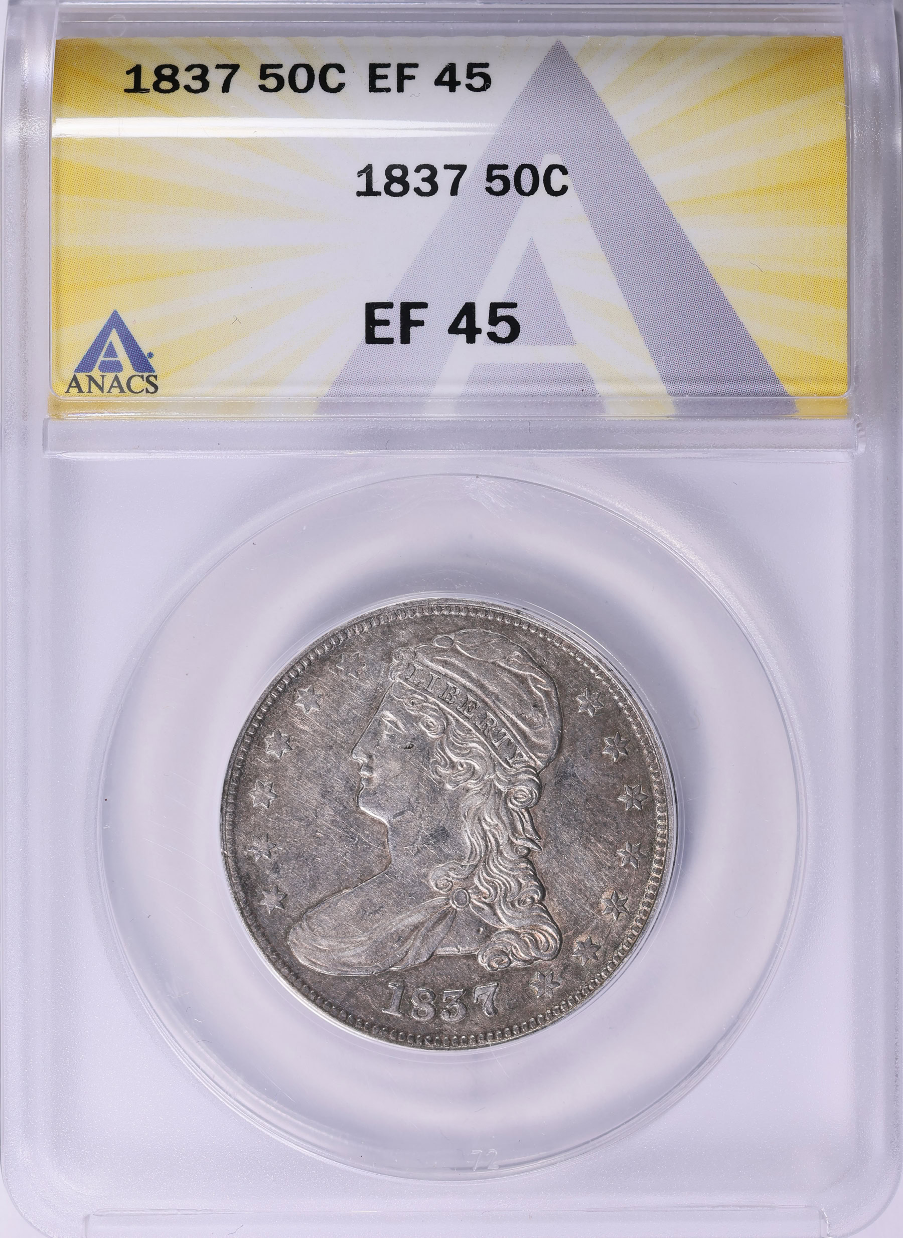 1837 Capped Bust Half Dollar ANACS XF-45 (Item 1893173 ...
