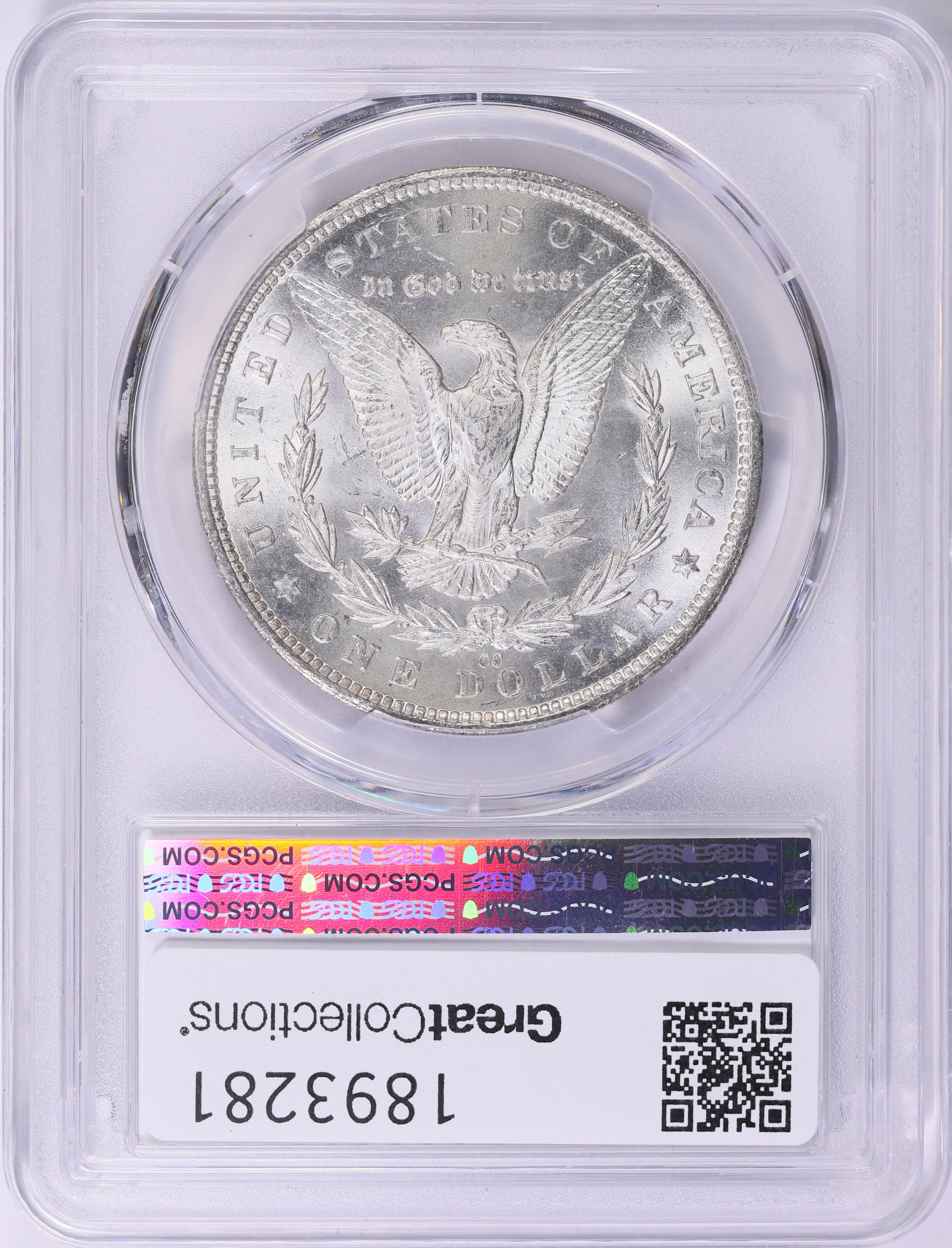 1883-CC Morgan Silver Dollar PCGS MS-63 (Item 1893281) | GreatCollections Coin Auctions