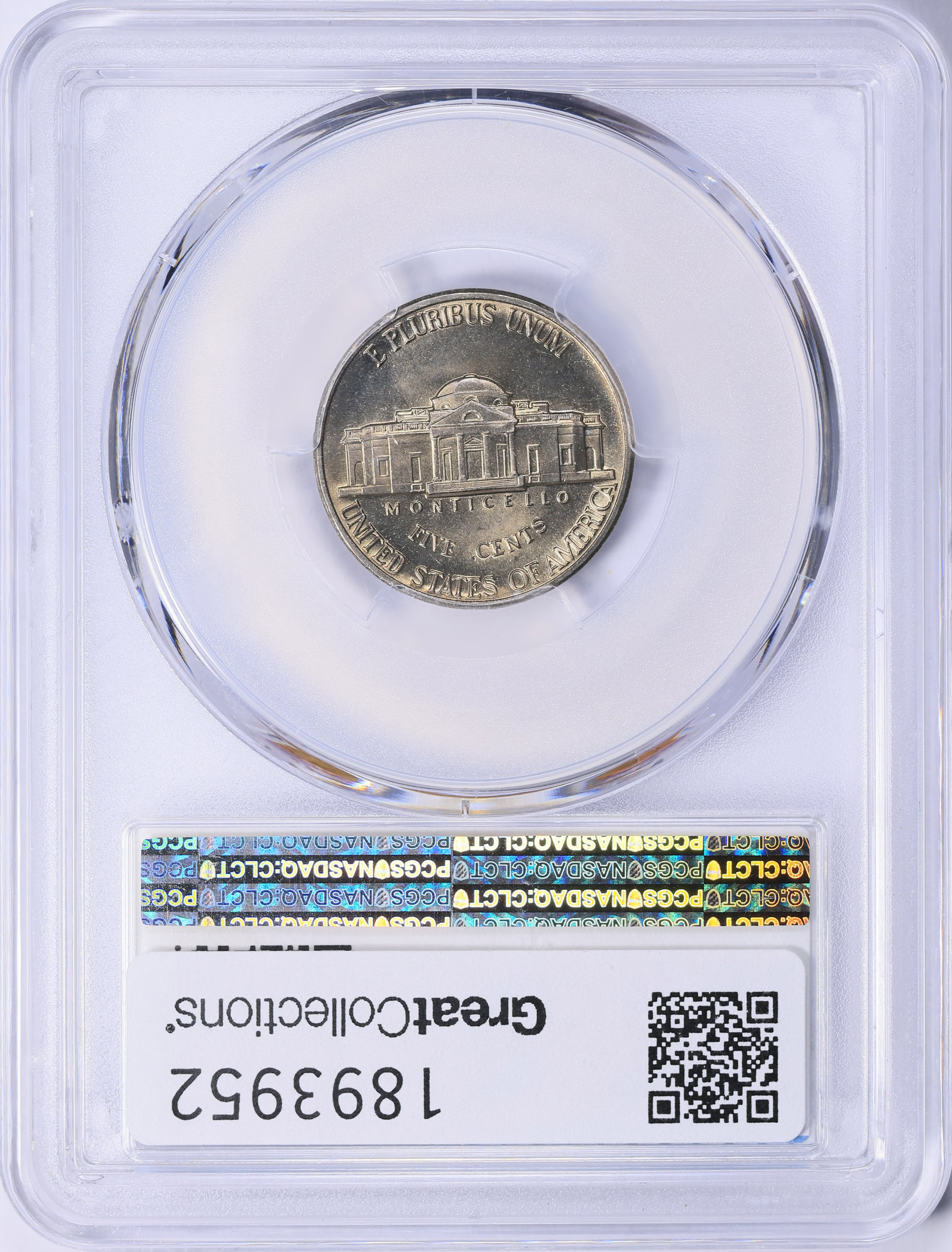 1987-P Jefferson Nickel PCGS MS-66 FS (Item 1893952) | GreatCollections ...