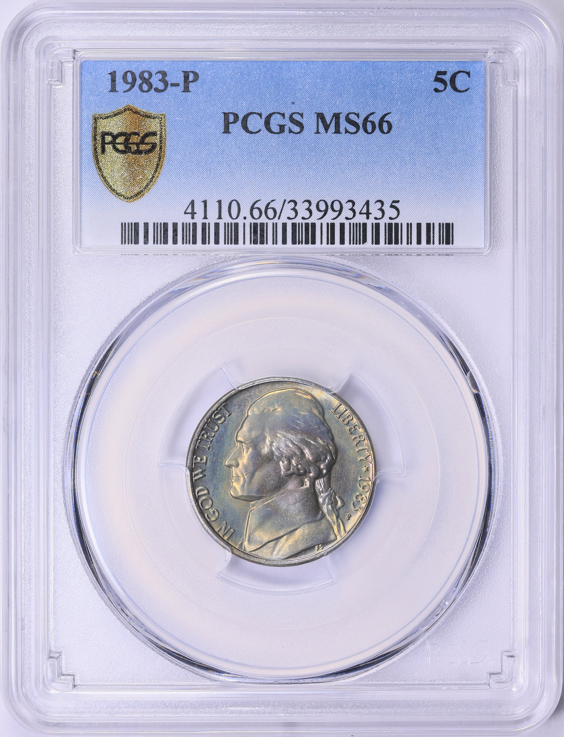 1983-P Jefferson Nickel PCGS MS-66 (Toned) (Item 1893956 ...