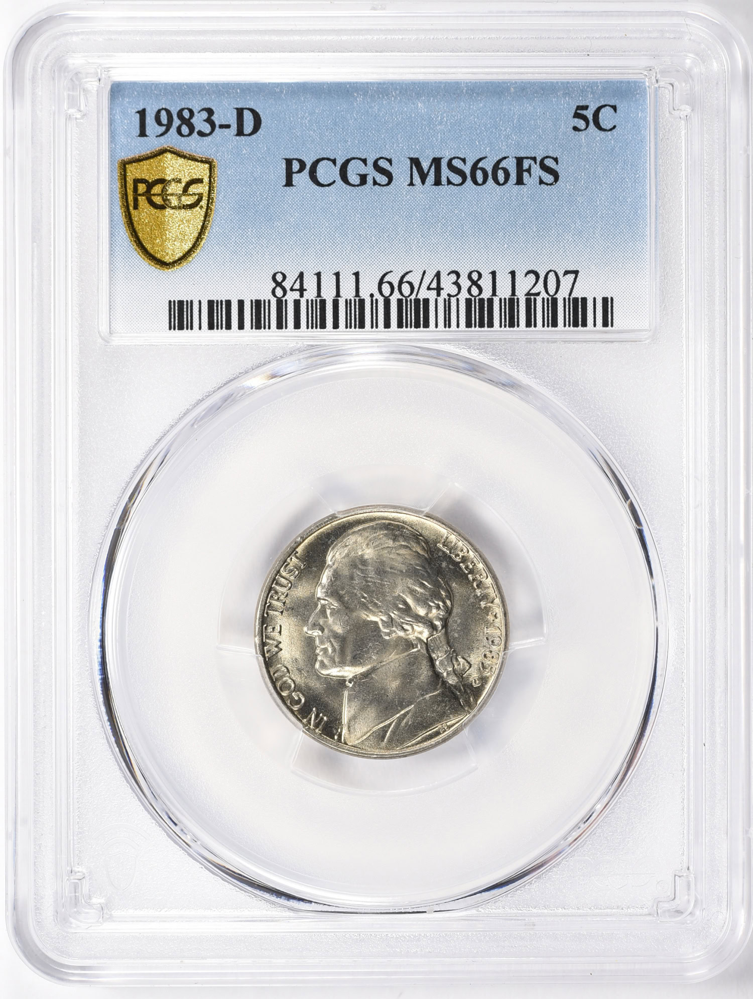 1983-D Jefferson Nickel PCGS MS-66 FS (Item 1894003) | GreatCollections ...
