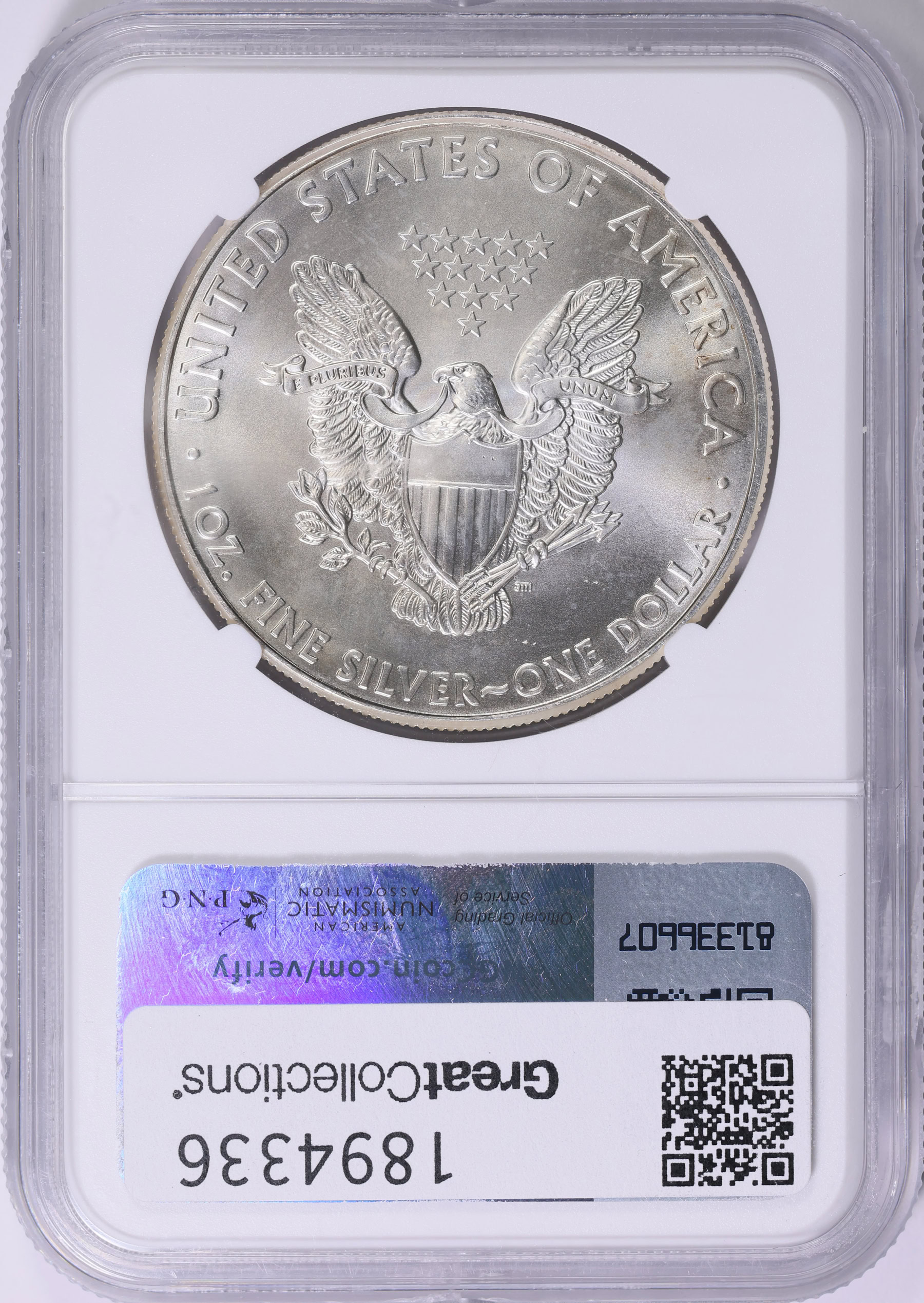Mint Error 2011 $1 Silver Eagle 25th Anniversary Obverse Rim Burr at ...