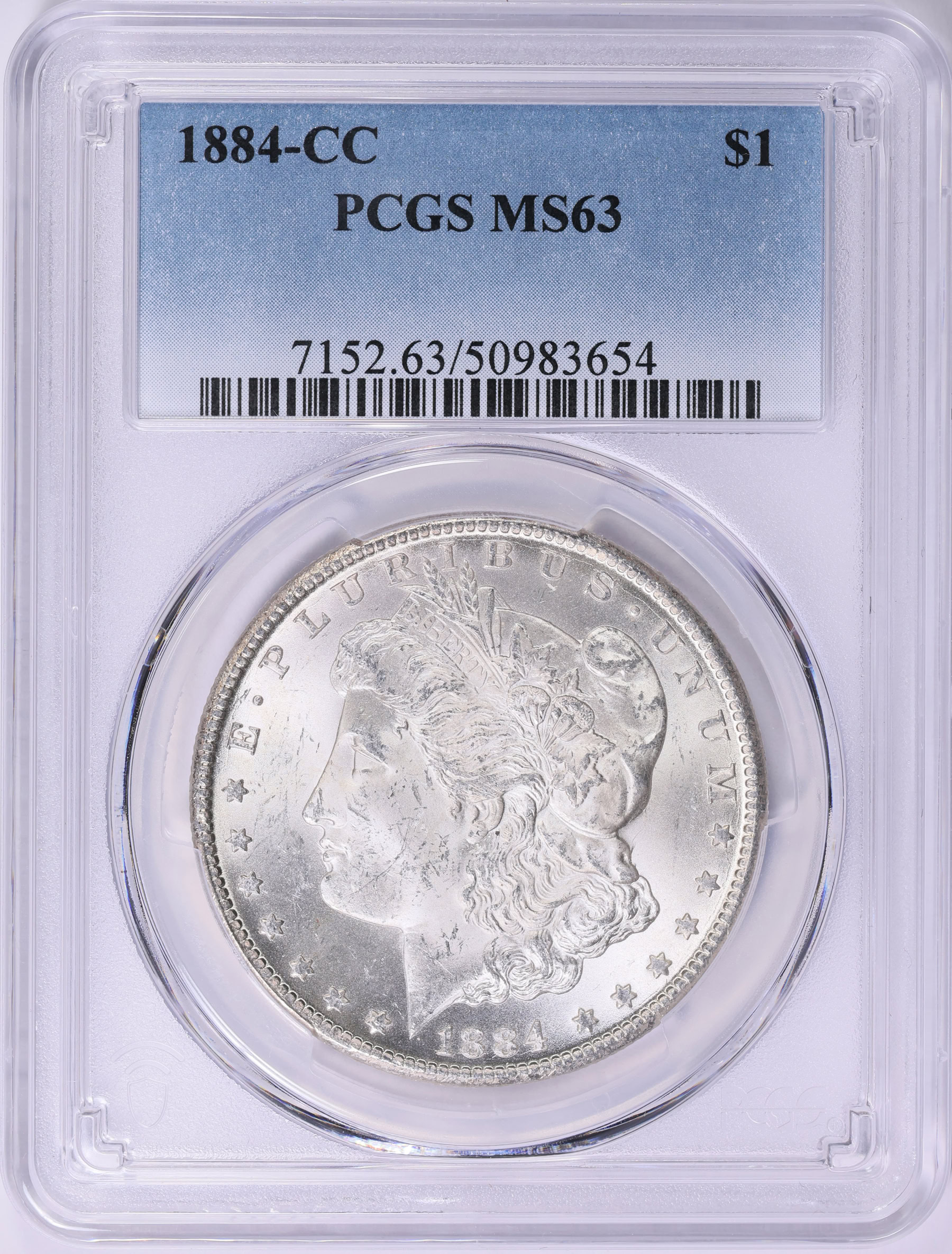 1884-CC Morgan Silver Dollar PCGS MS-63 (Item 1894348) | GreatCollections Coin Auctions