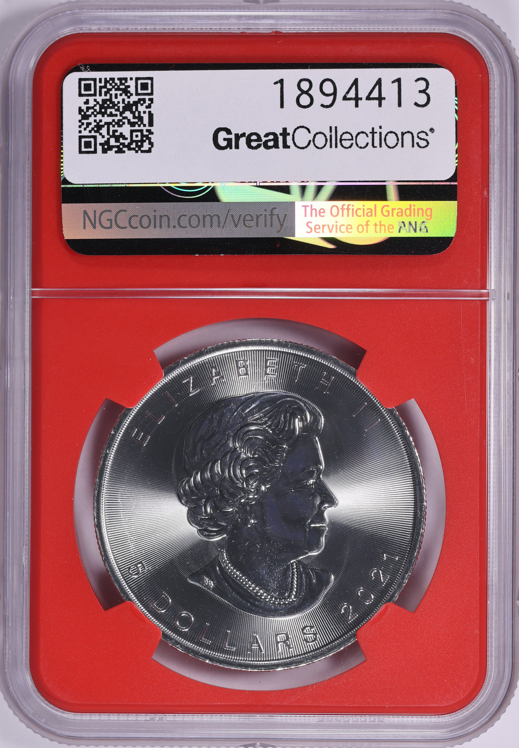 Canada 2021 Silver $5 Maple Leaf KM-1601 First Releases NGC MS-70 (Red ...